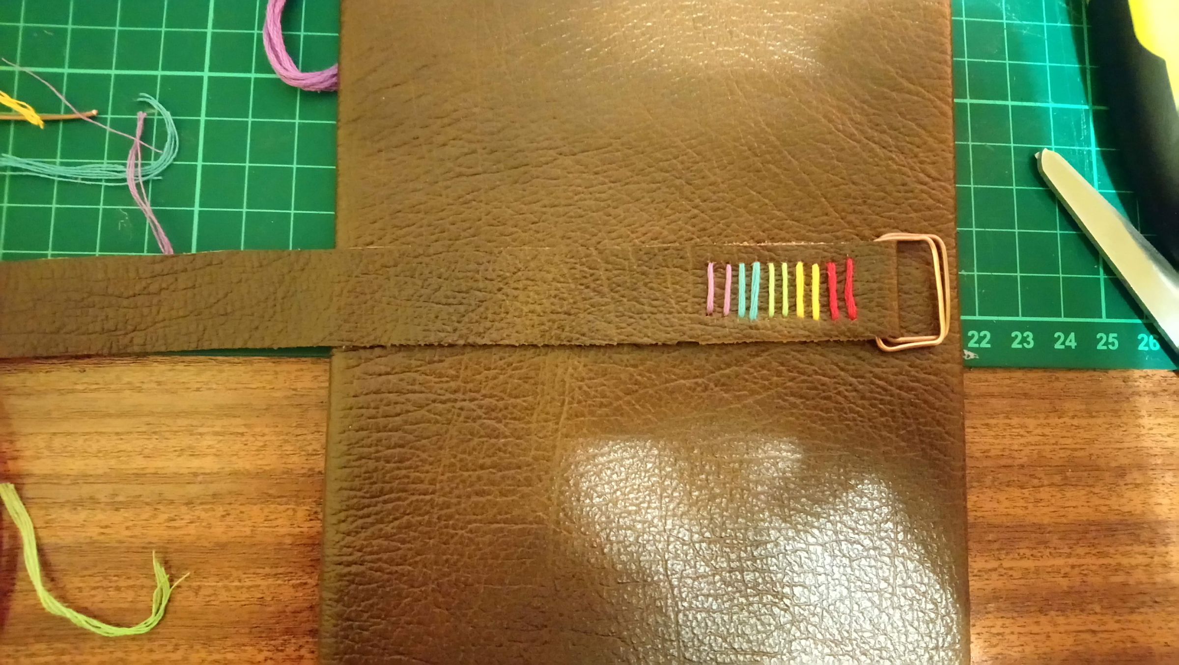 Rainbow Leather Bound Notebook : 17 Steps (with Pictures) - Instructables