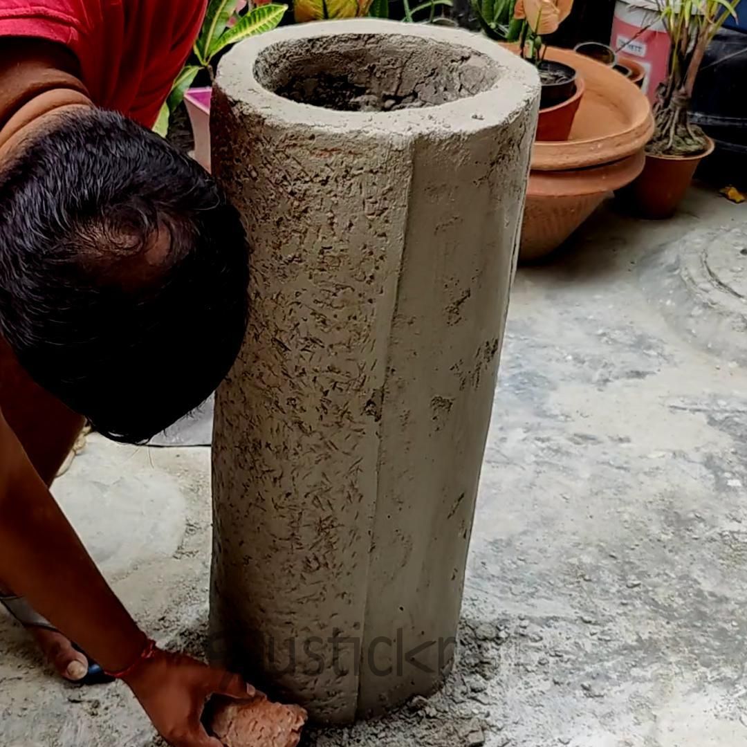 Built My Own Concrete Fountain for a Serene Backyard : 14 Steps ...