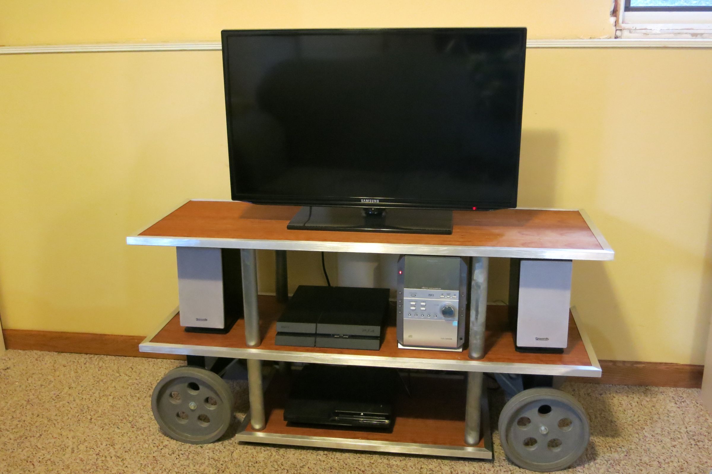 Industrial Tv Stands For Flat Screens Industrial TV Stand With Storage