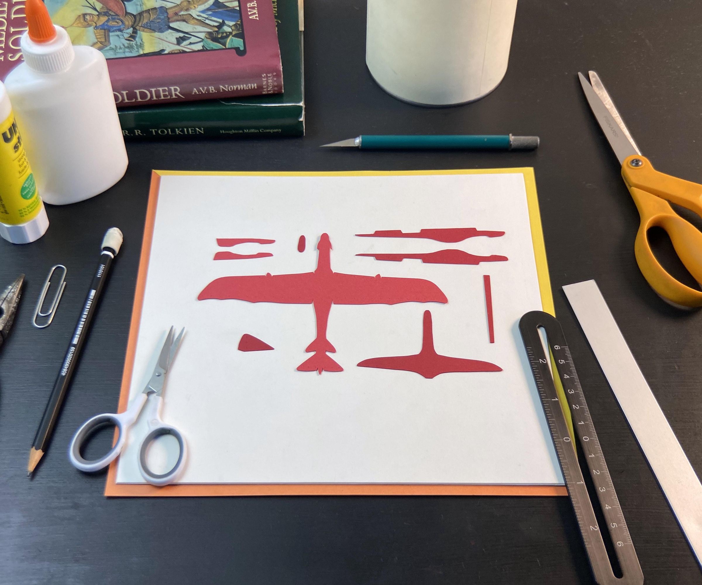 Red Dragon Card Stock Micro Glider : 7 Steps (with Pictures ...