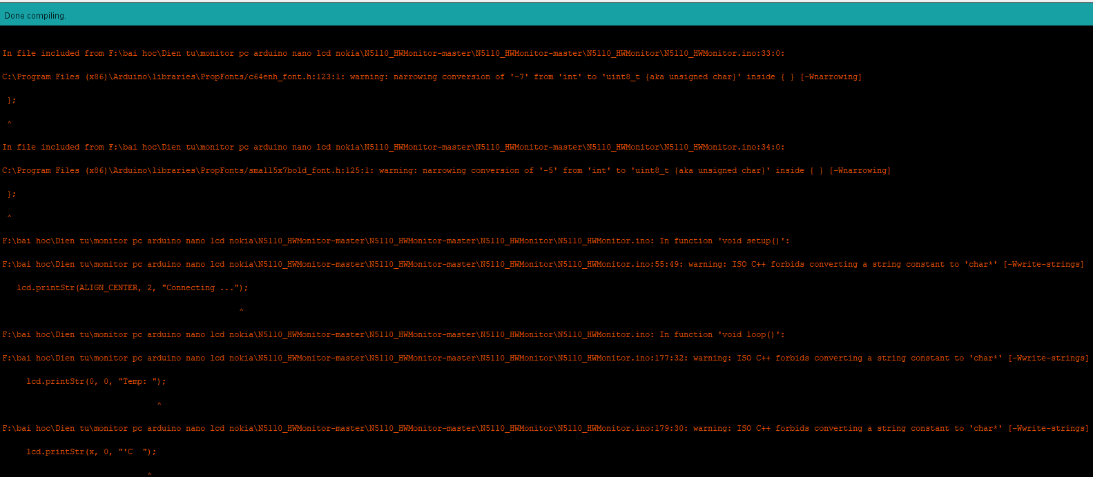 PC Hardware Monitor With Arduino and Nokia 5110 LCD : 3 Steps ...