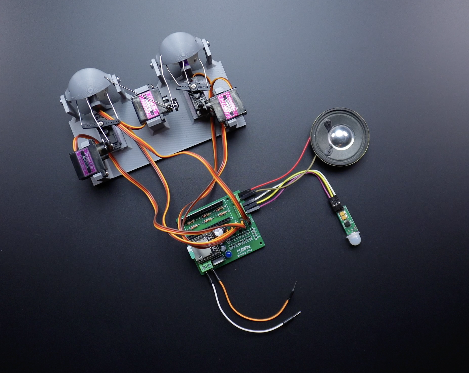Face With Animatronic Eyes, Motion Detection and Voice : 6 Steps (with ...