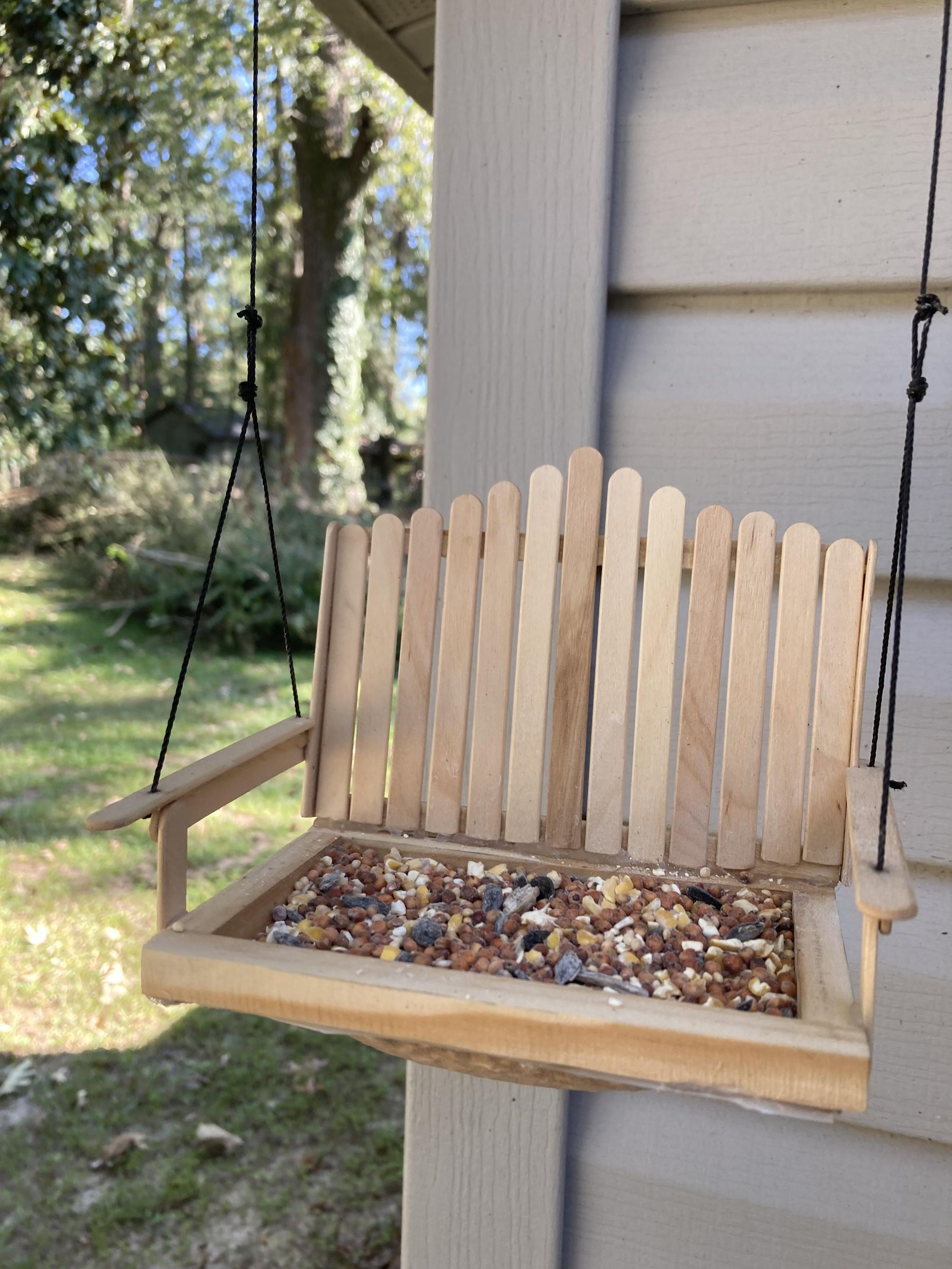 Make a Swing Bench Bird Feeder : 9 Steps (with Pictures) - Instructables
