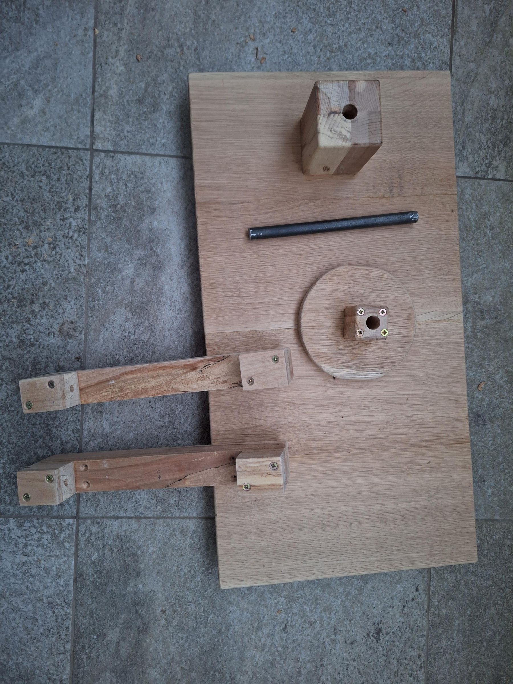Oak/Beech Wooden Pulling Car for 2 Kids With Steering : 8 Steps (with ...