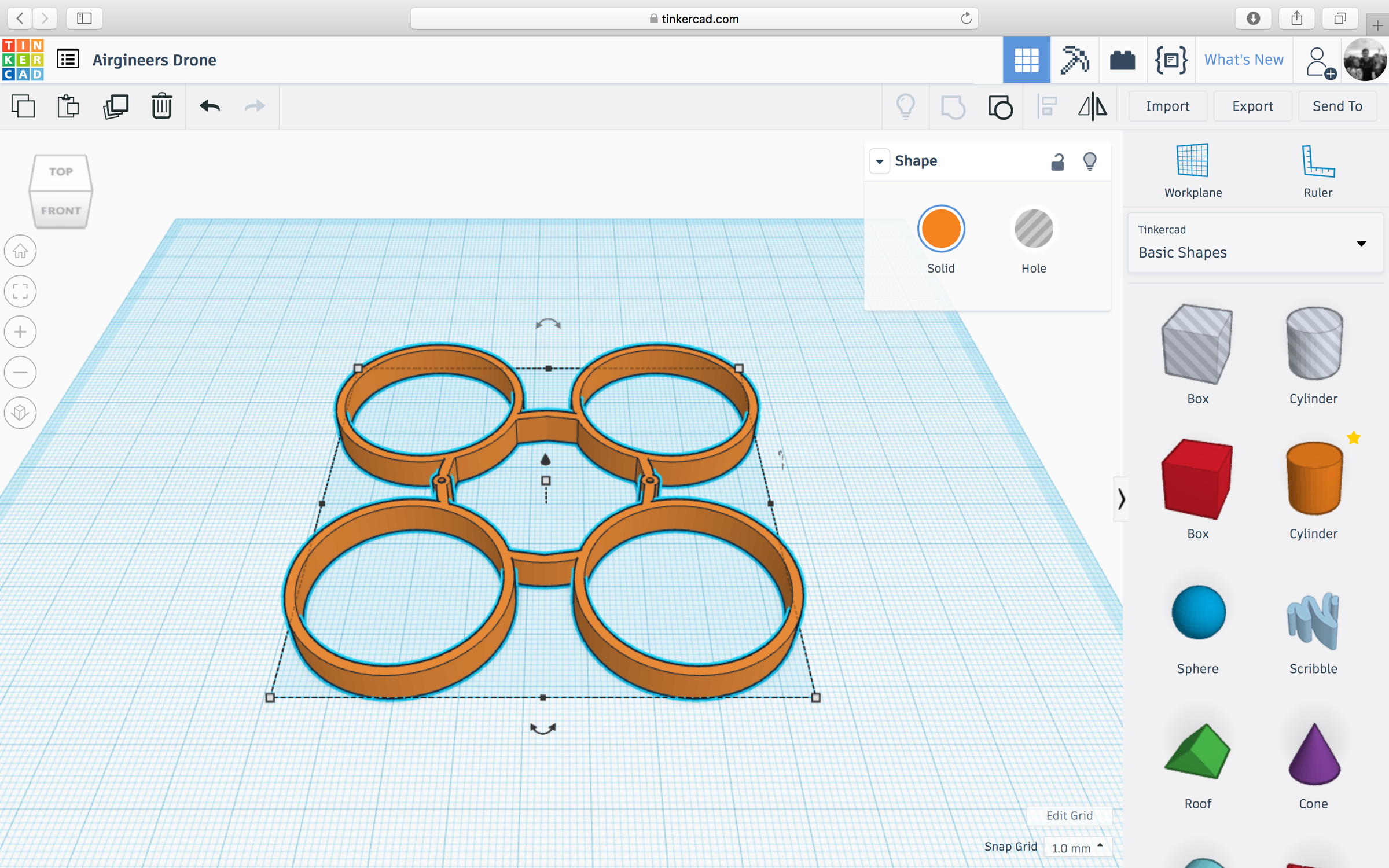 Design and Build a 3D Printed Micro Drone Using Tinkercad : 12 Steps ...