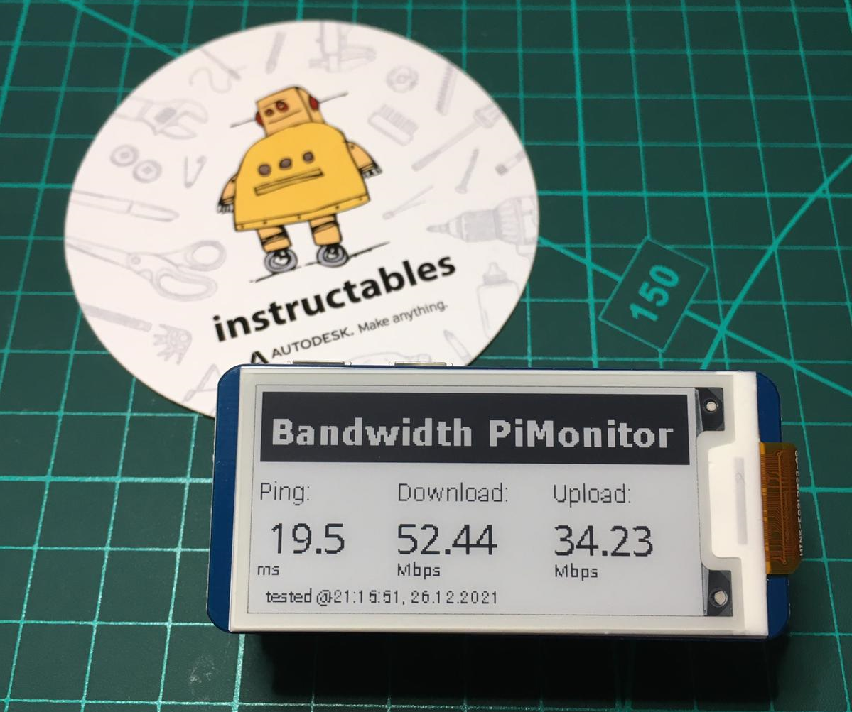 Bandwidth PiMonitor : 4 Steps (with Pictures) - Instructables