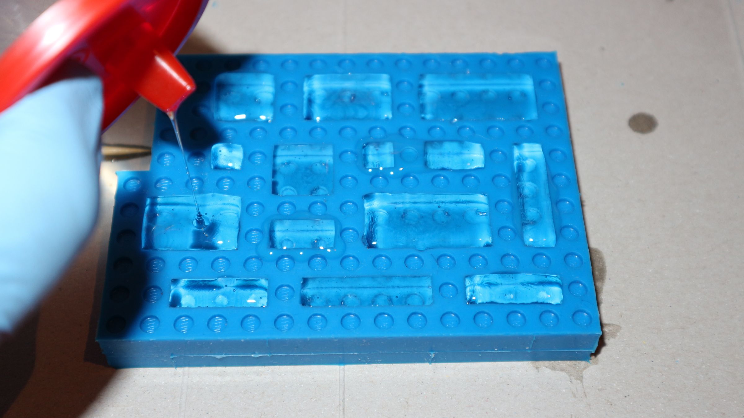 How to Make a Mould From Lego Out of Silicone & Make Bricks Out of ...