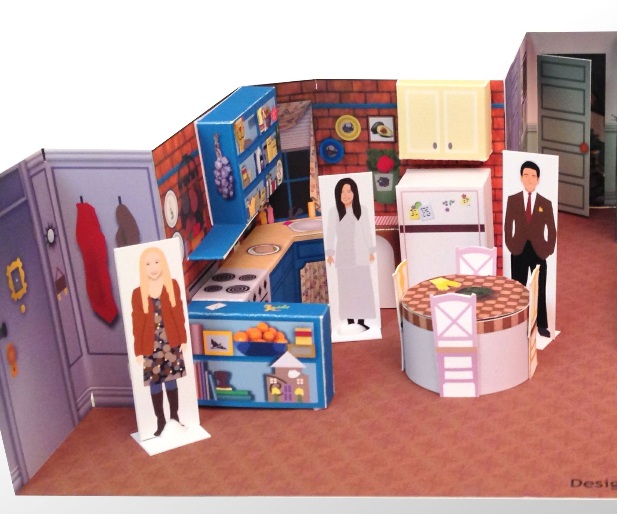 Papercraft Friends Playset Model : 7 Steps - Instructables