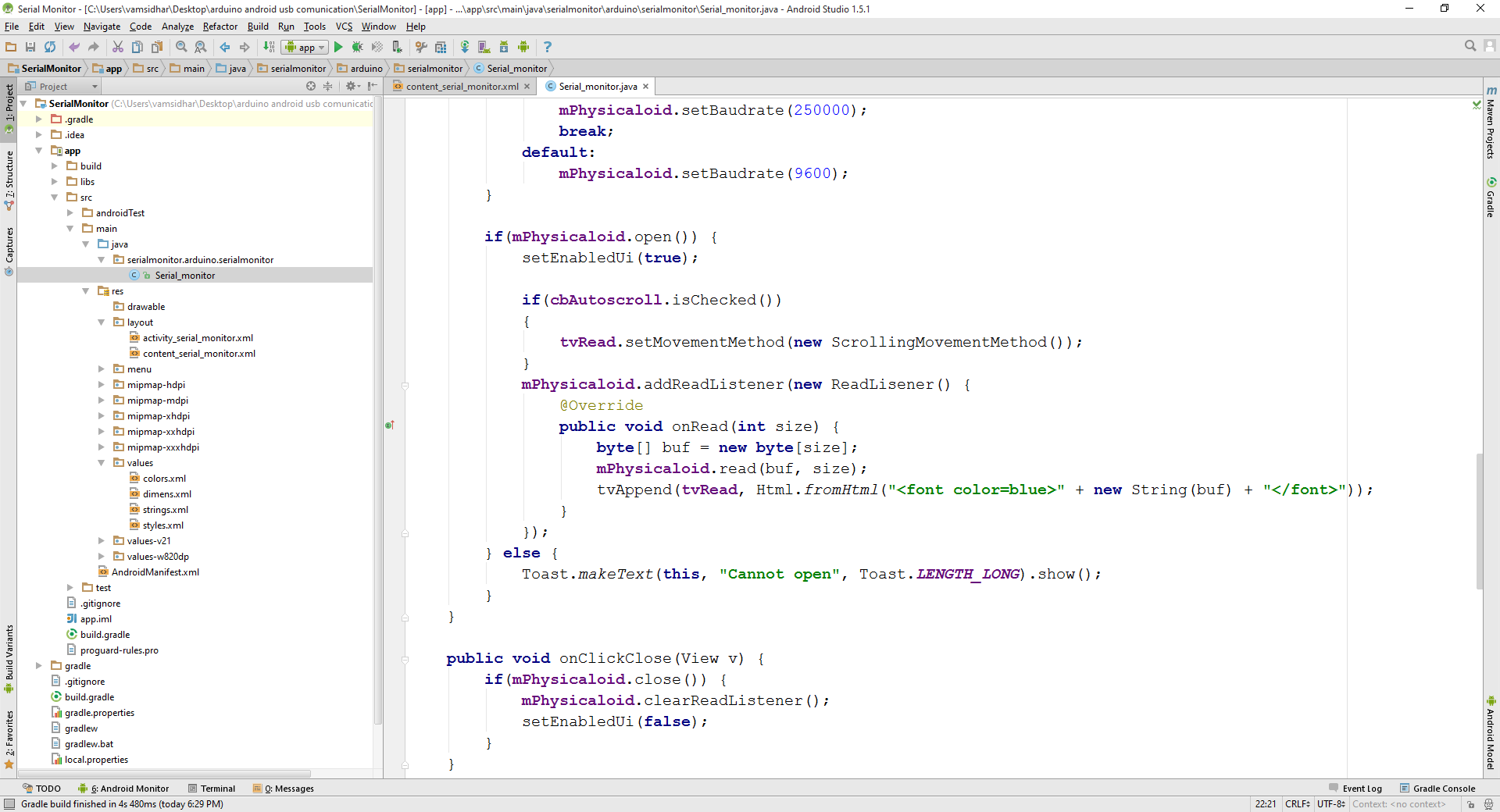 Arduino Android USB Serial Communication With OTG Cable : 11 Steps ...