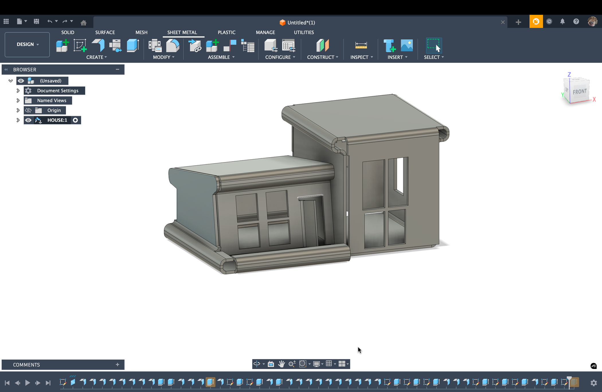 Origami House in Fusion 360 : 6 Steps - Instructables