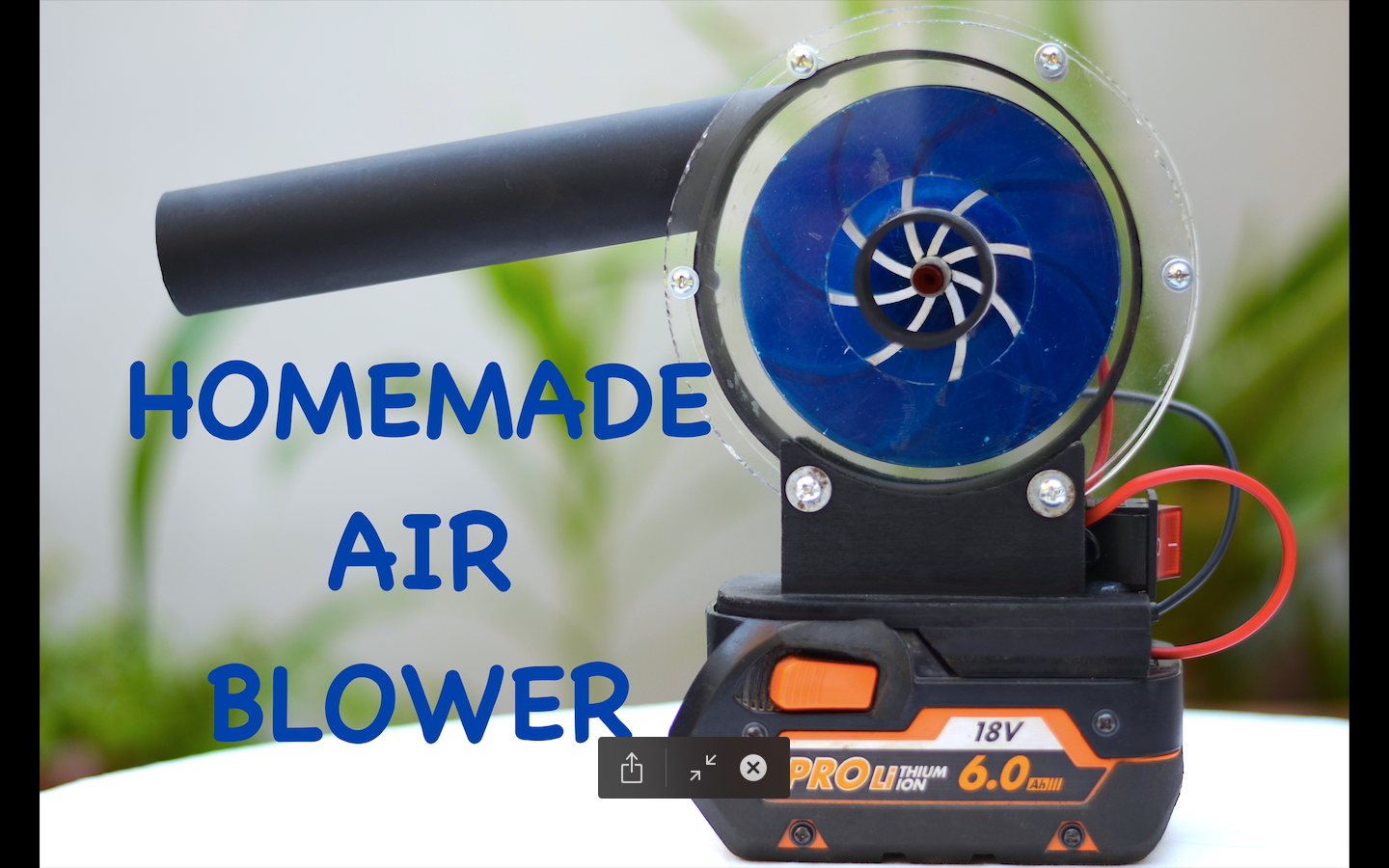 DIY Cordless Air Blower (Homemade Tools) : 10 Steps (with Pictures ...