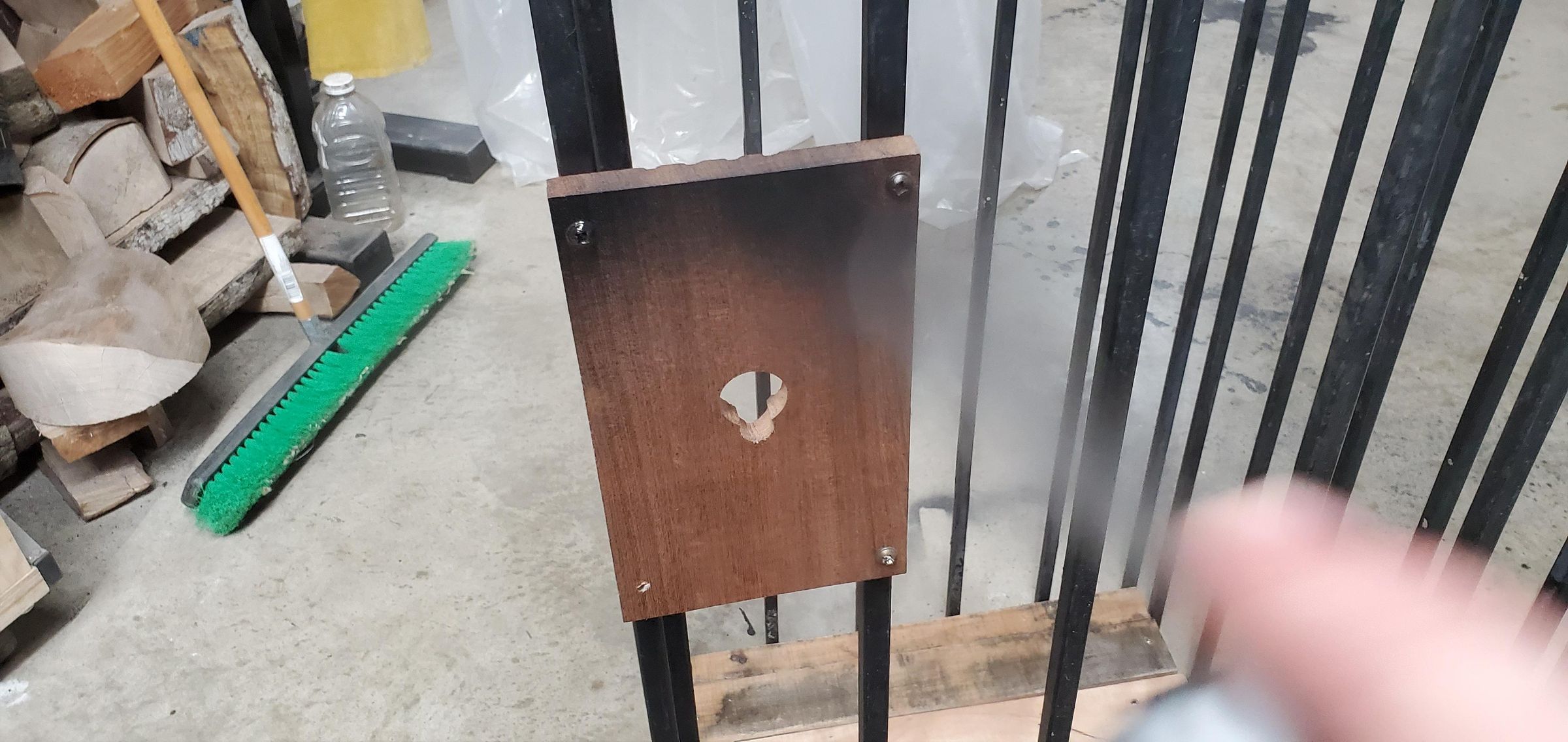 Skeleton in a Hanging Cage From Scrap Metal - Yard Decoration : 11 ...