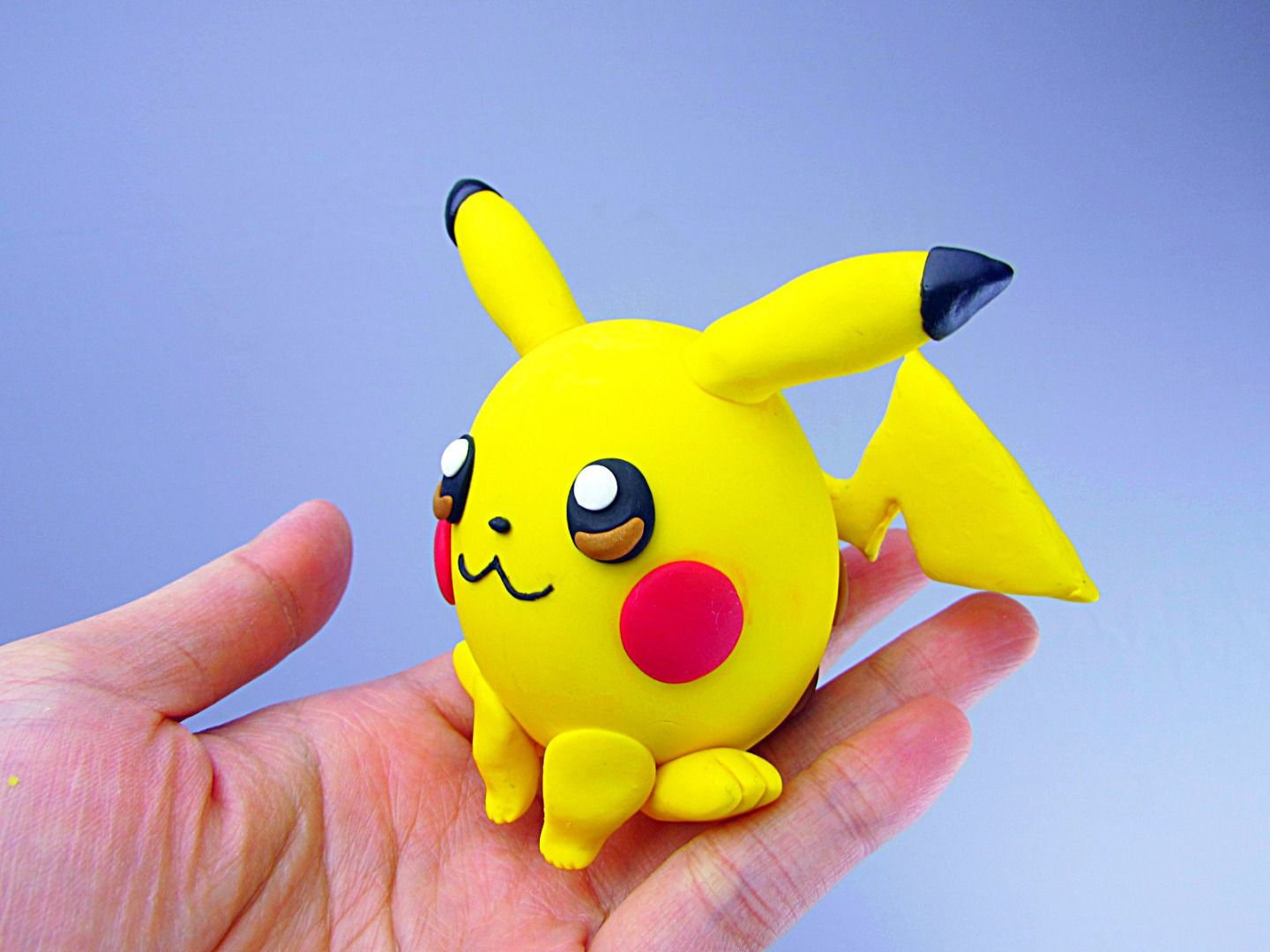 Pikachu Pokemon Polymer Clay Egg Figurine : 5 Steps (with Pictures ...