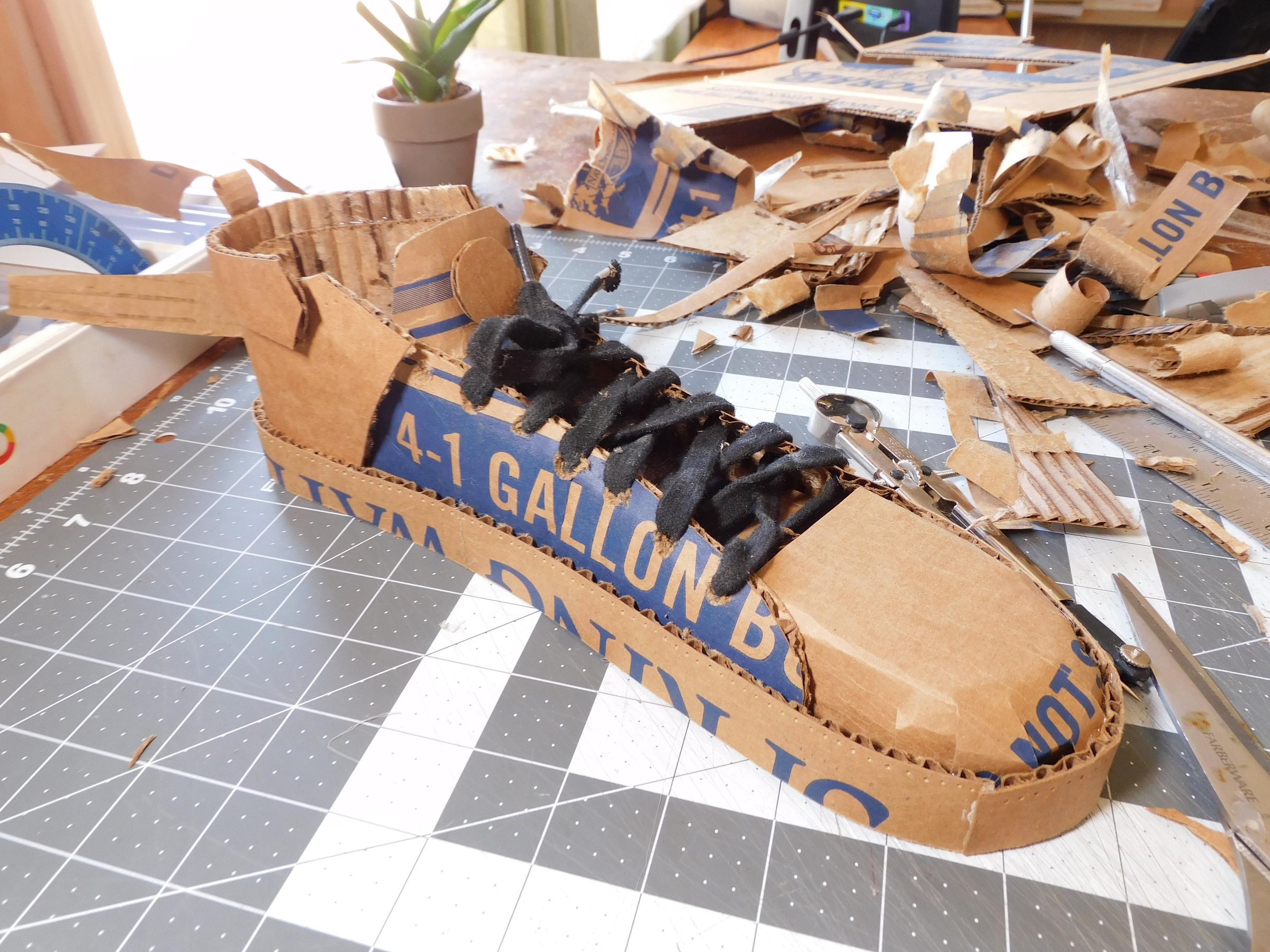 How to Make a Cardboard Sneaker... : 6 Steps (with Pictures ...