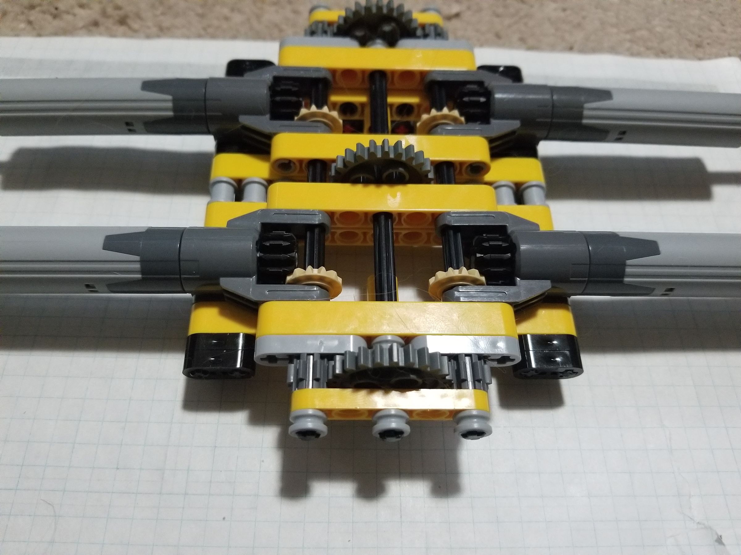 Lego Technic Back to Back Double Actuator Build : 9 Steps (with ...