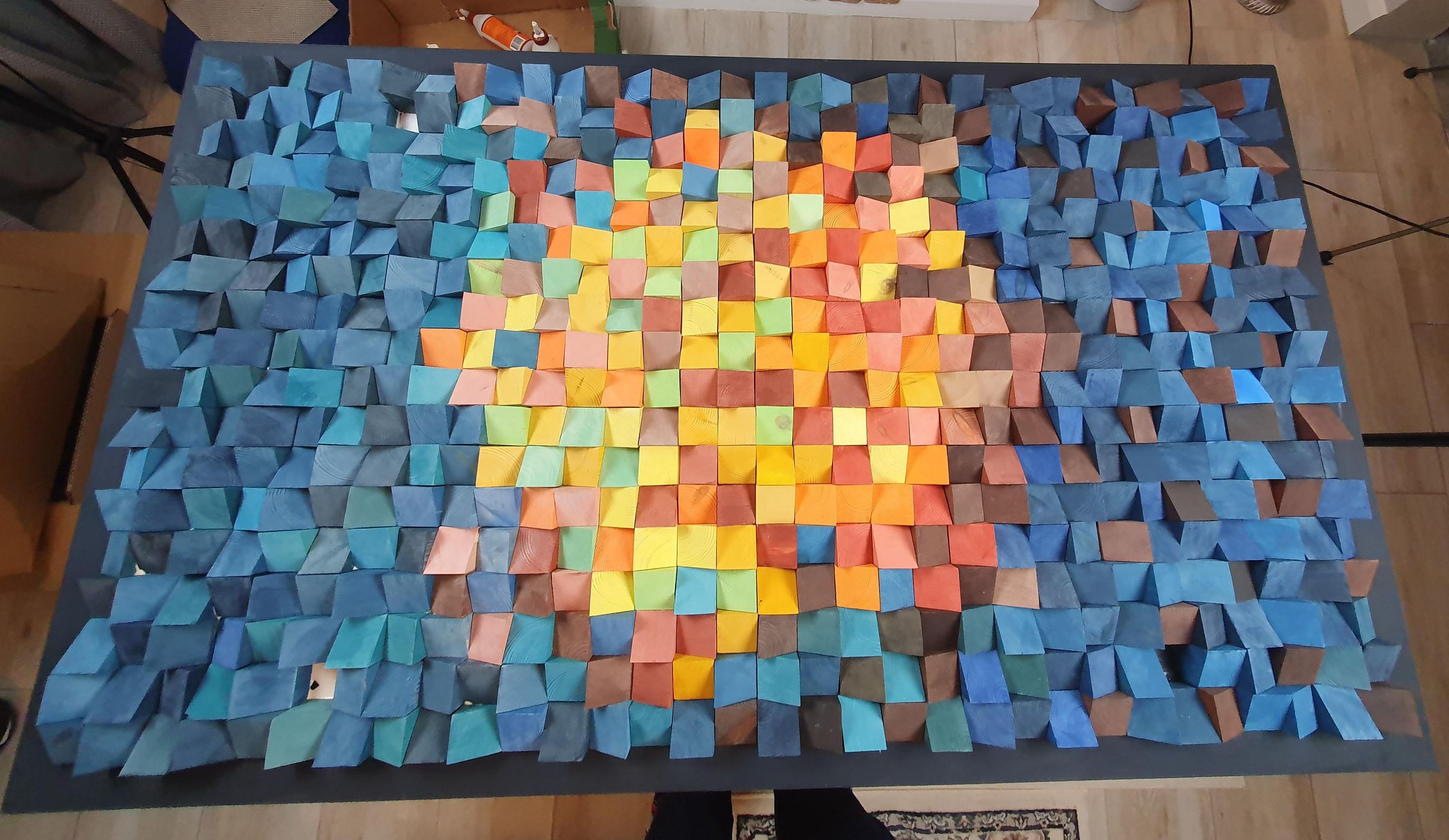 Wooden Blocks Wall Art : 5 Steps (with Pictures) - Instructables