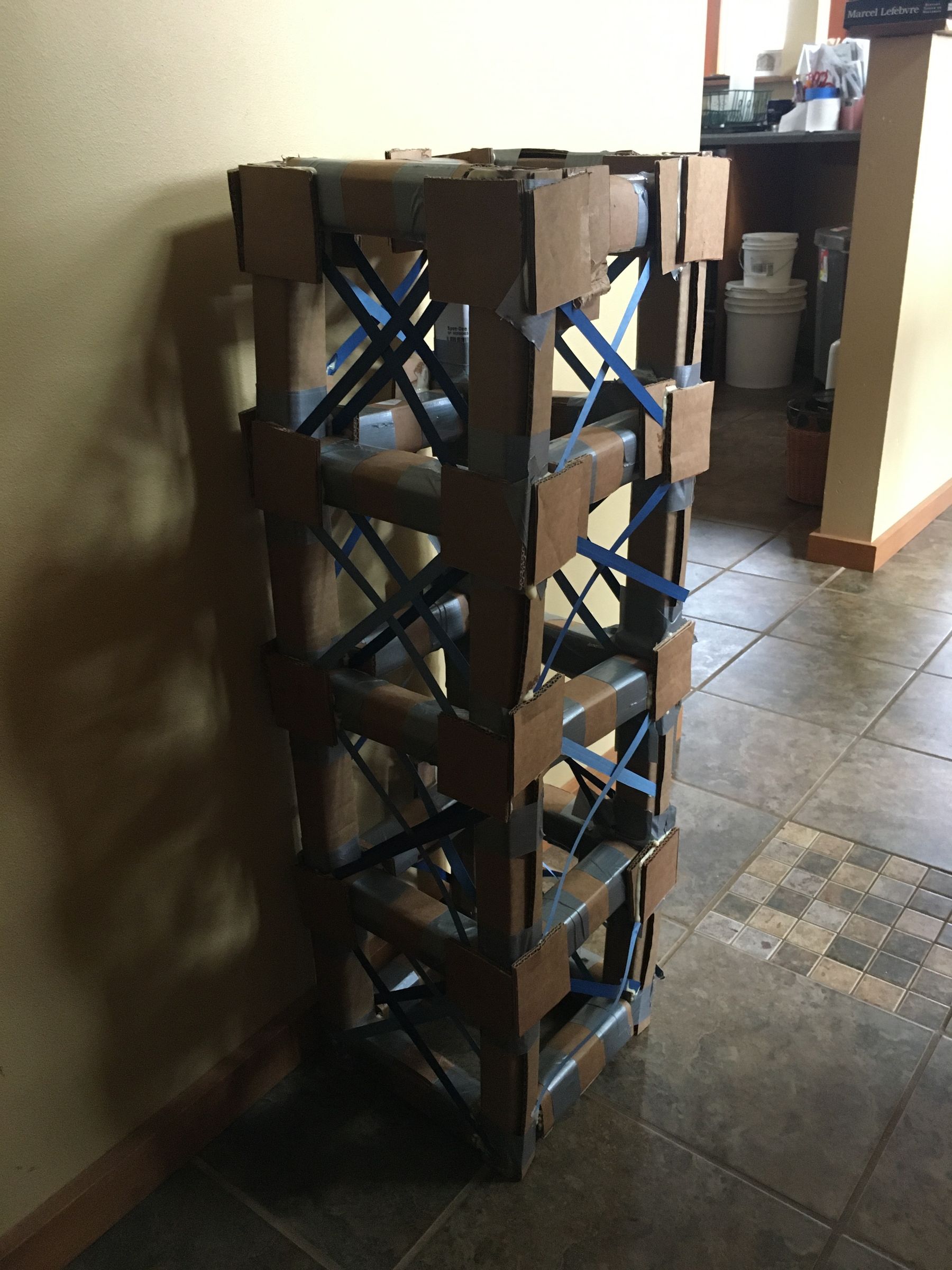 Strong and Simple Cardboard Tower : 5 Steps - Instructables