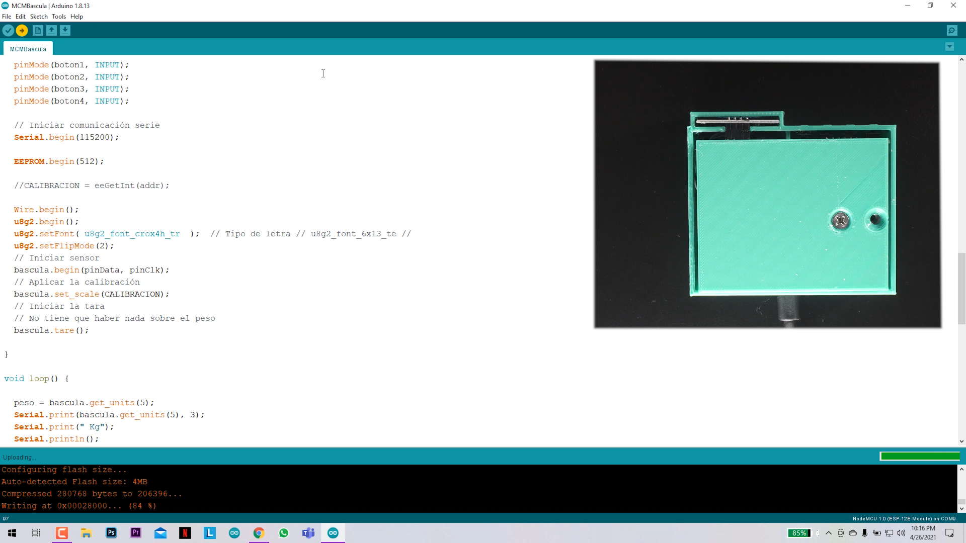 DIY Arduino Smart Digital Scale | ESP8266 + HX711 : 10 Steps (with ...