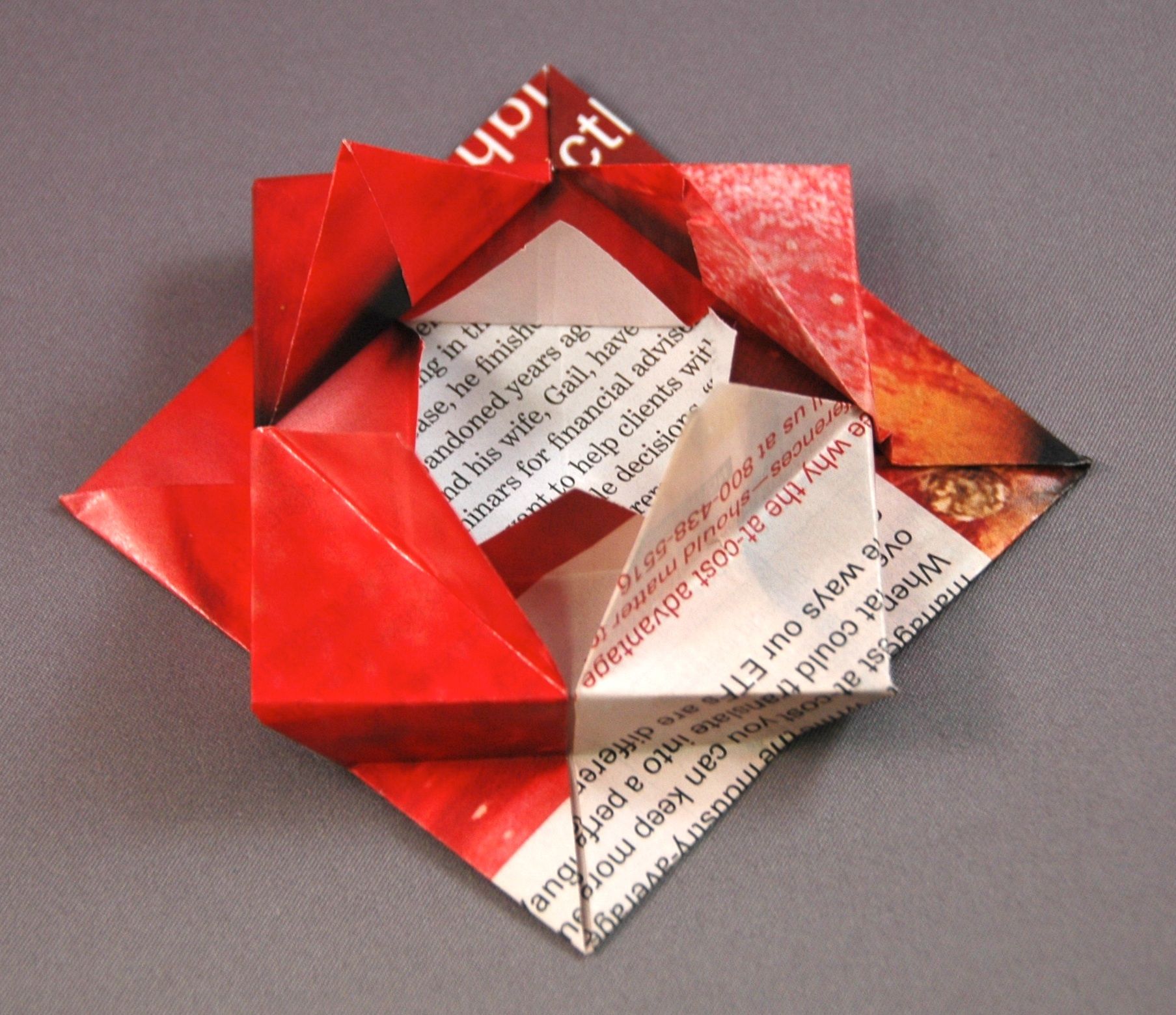 No-Cost Magazine Gift Wrap, Origami Box & Bow : 5 Steps (with Pictures ...