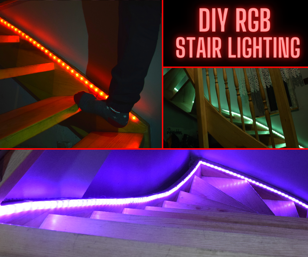 Stair Lights - DIY, RGB, Automatic : 7 Steps (with Pictures ...
