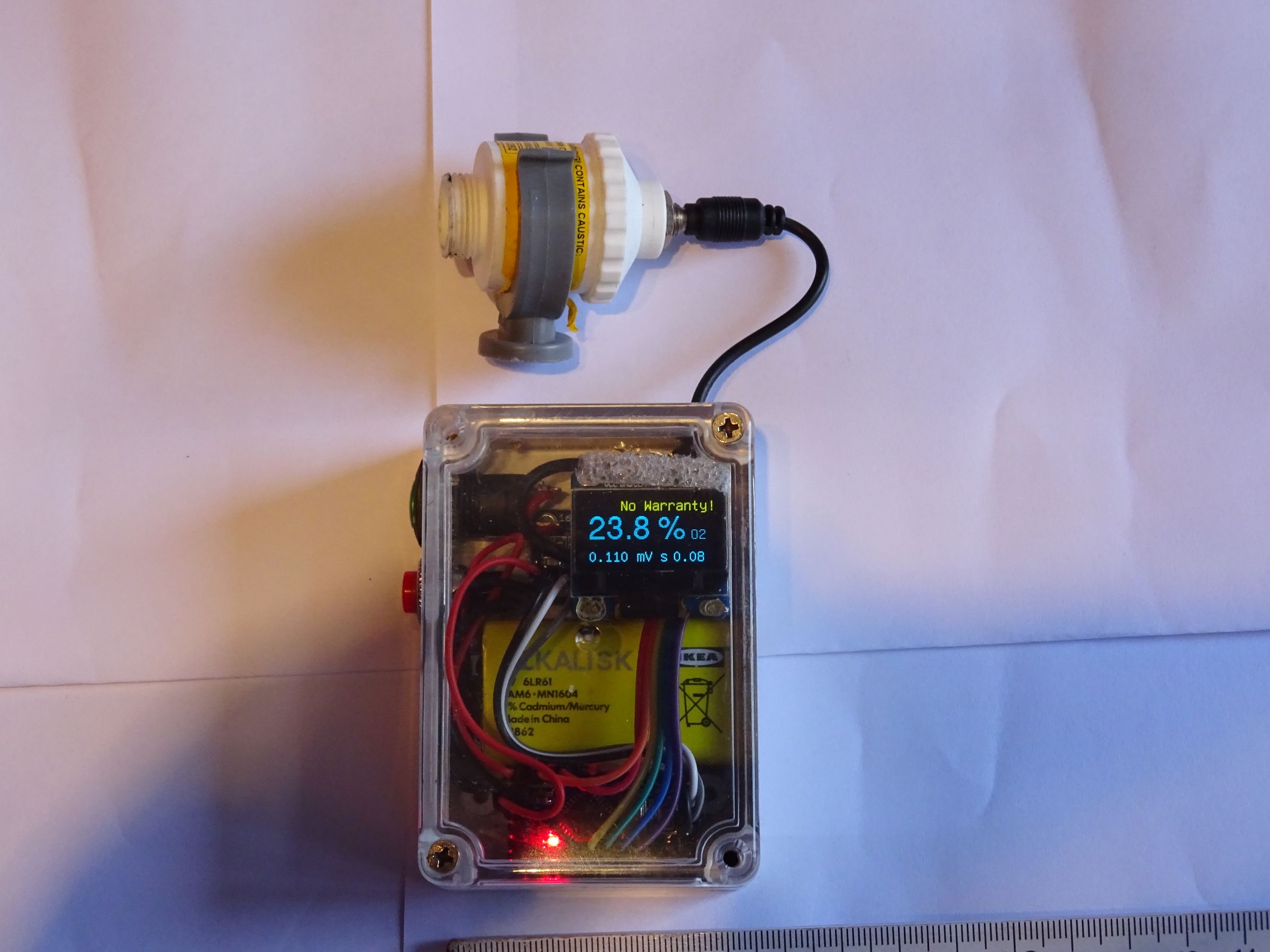 Home Made - One Hand - Nitrox Analyser Arduino Based : 4 Steps ...