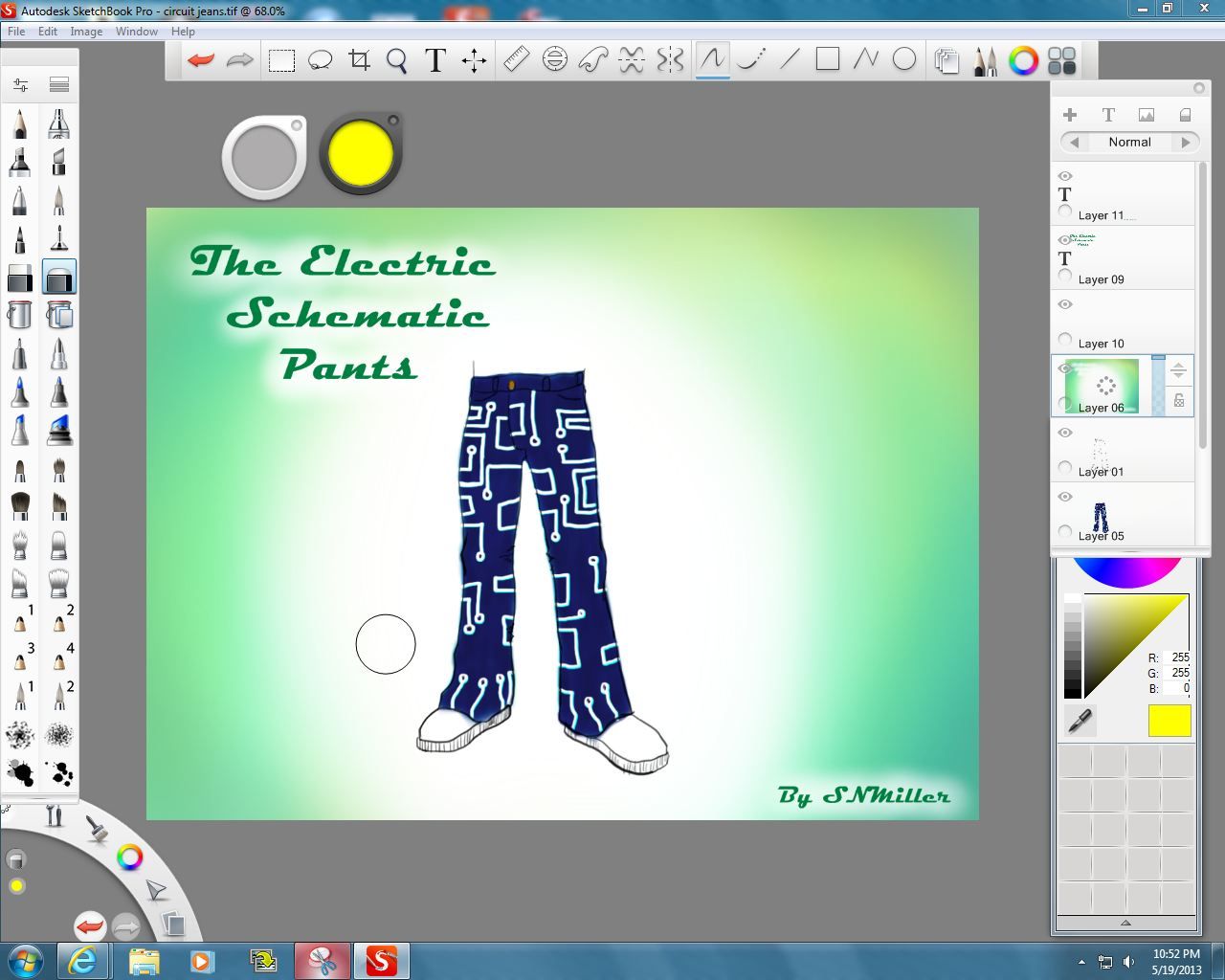 Electric Schematic Pants or ESPs (Sketchbook Pro 6) : 5 Steps ...
