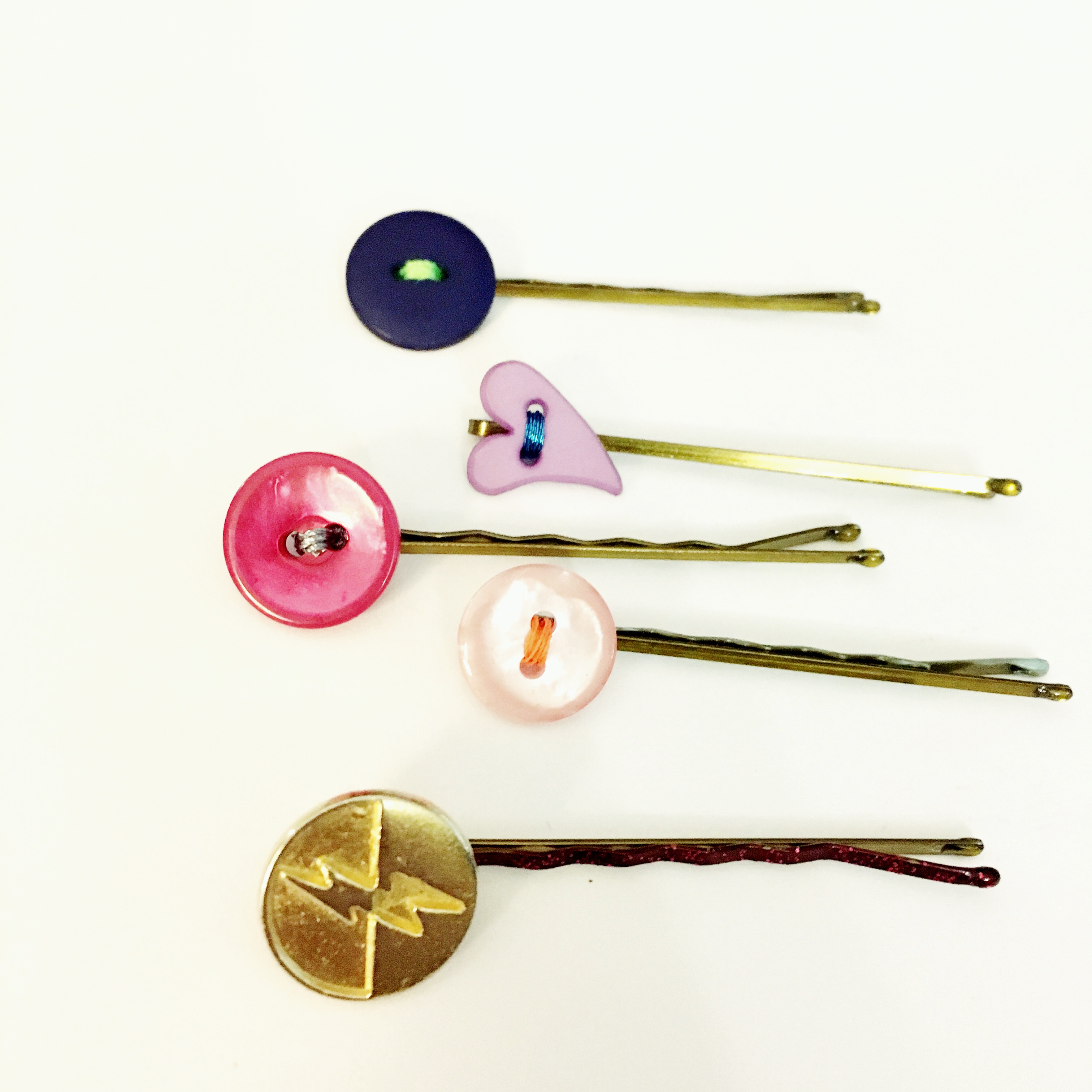 Button Hair Pins : 4 Steps (with Pictures) - Instructables