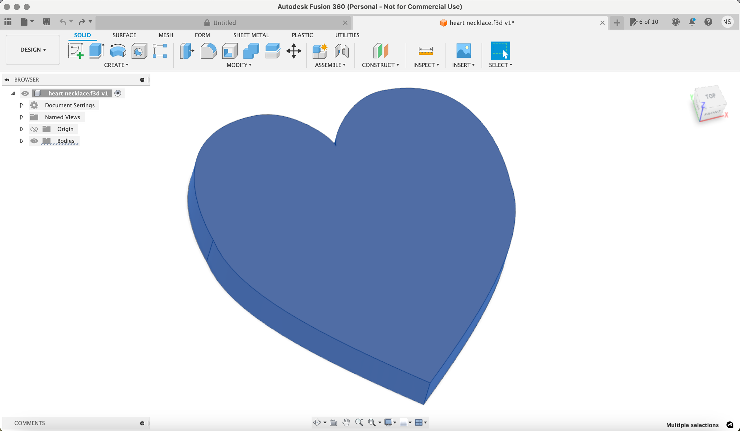 Friendship Heart Necklaces - 3D Printed and Magnetic : 9 Steps (with ...