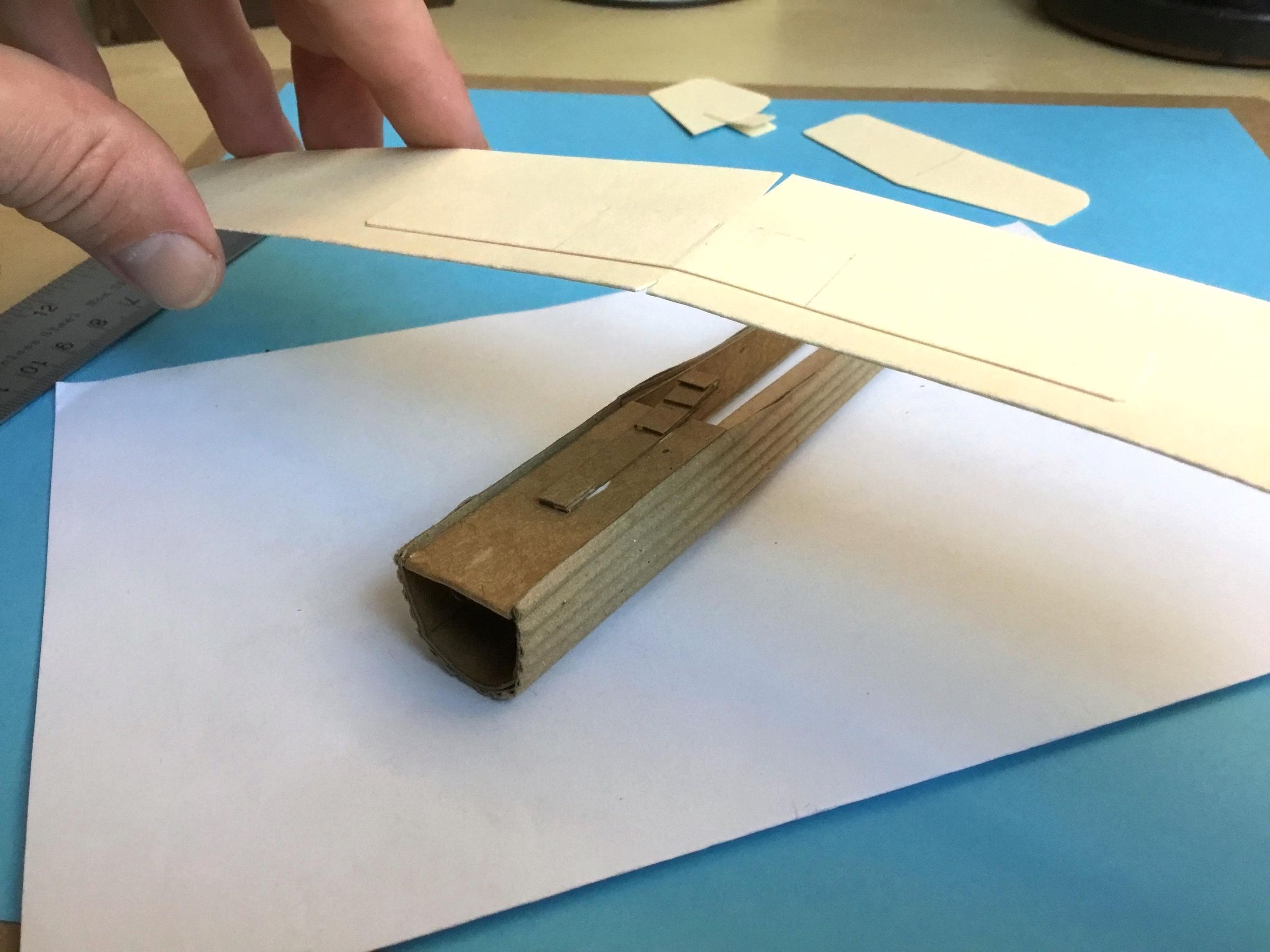 Cardboard Cruiser Card Stock Airplane : 8 Steps (with Pictures ...
