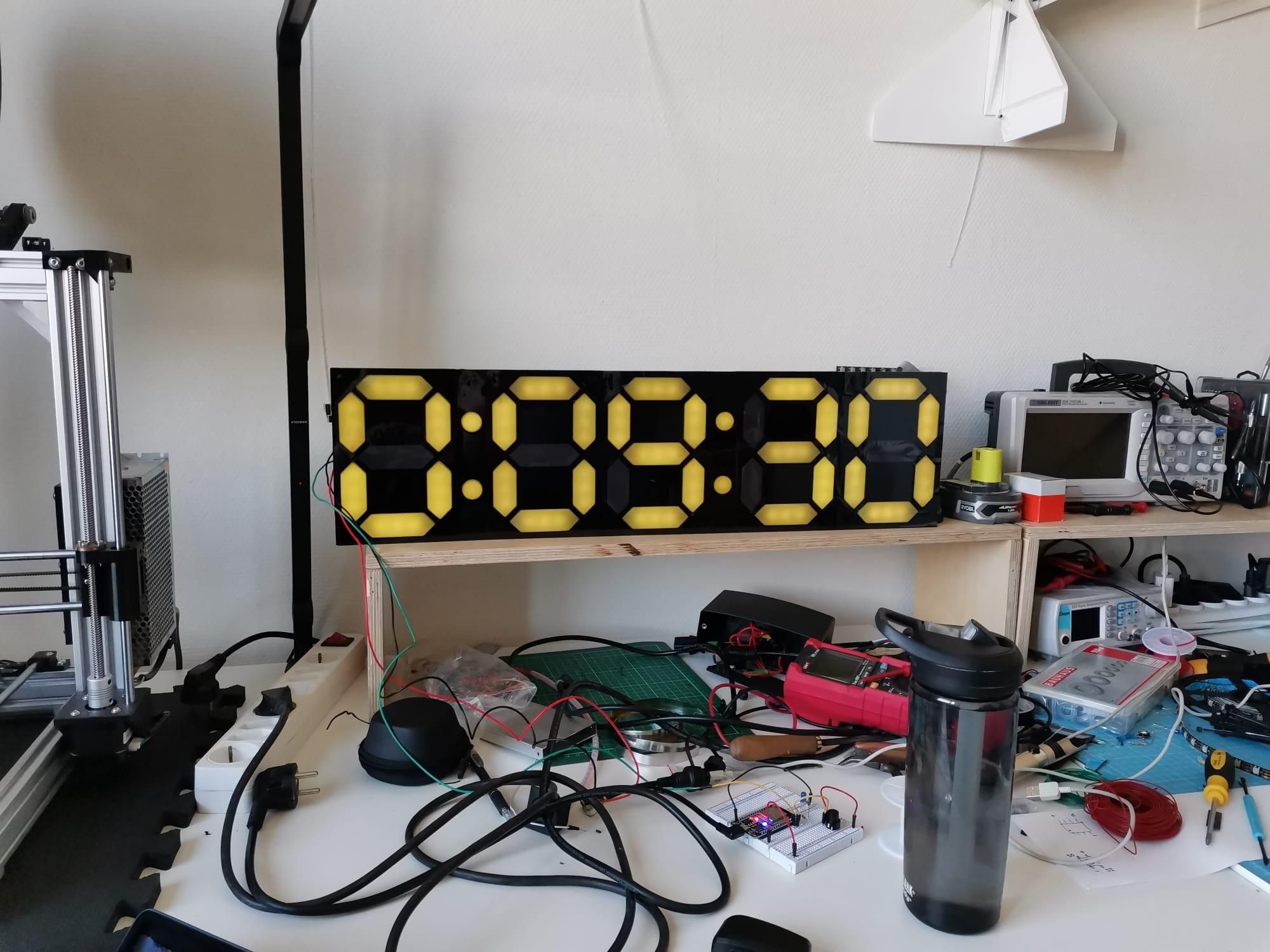 ESP32 Based TalkTimer for Conferences With Large 7-segment Displays and Web-interface : 5 Steps ...