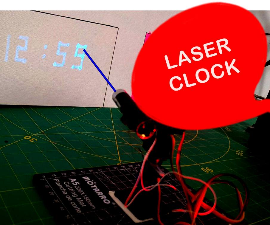 Clock With Laser Projector! : 5 Steps (with Pictures) - Instructables