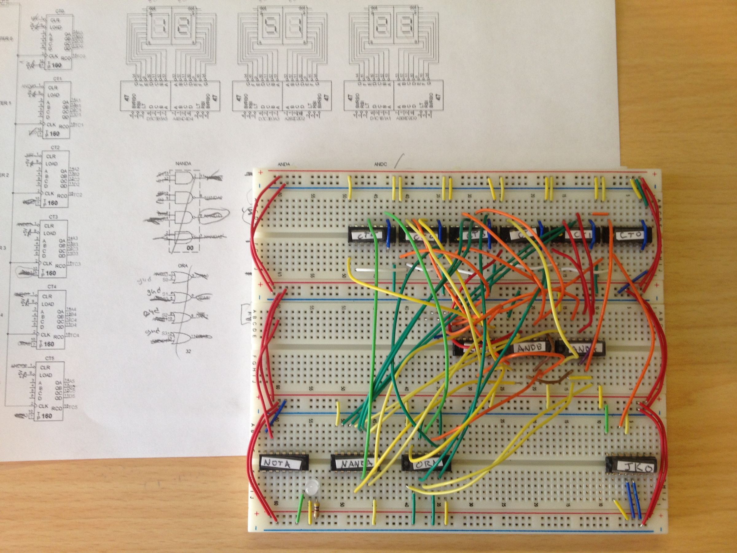 Homemade TTL Circuit 24-hour Digital Clock - Instructables