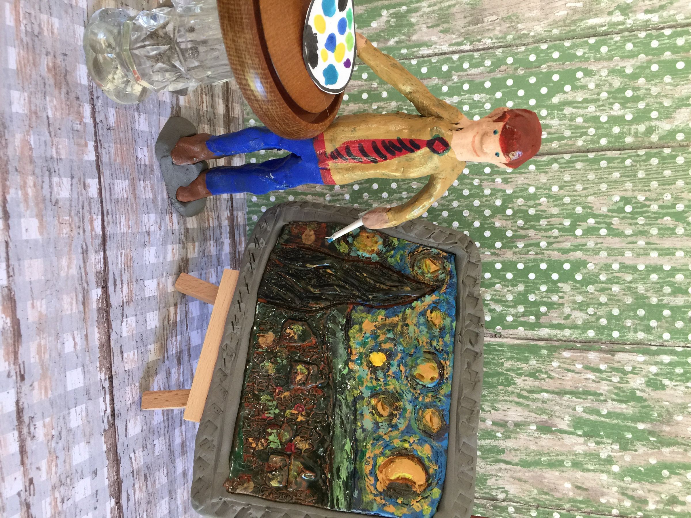 Red Georgia Clay- Van Gogh and the Starry Night : 6 Steps (with ...