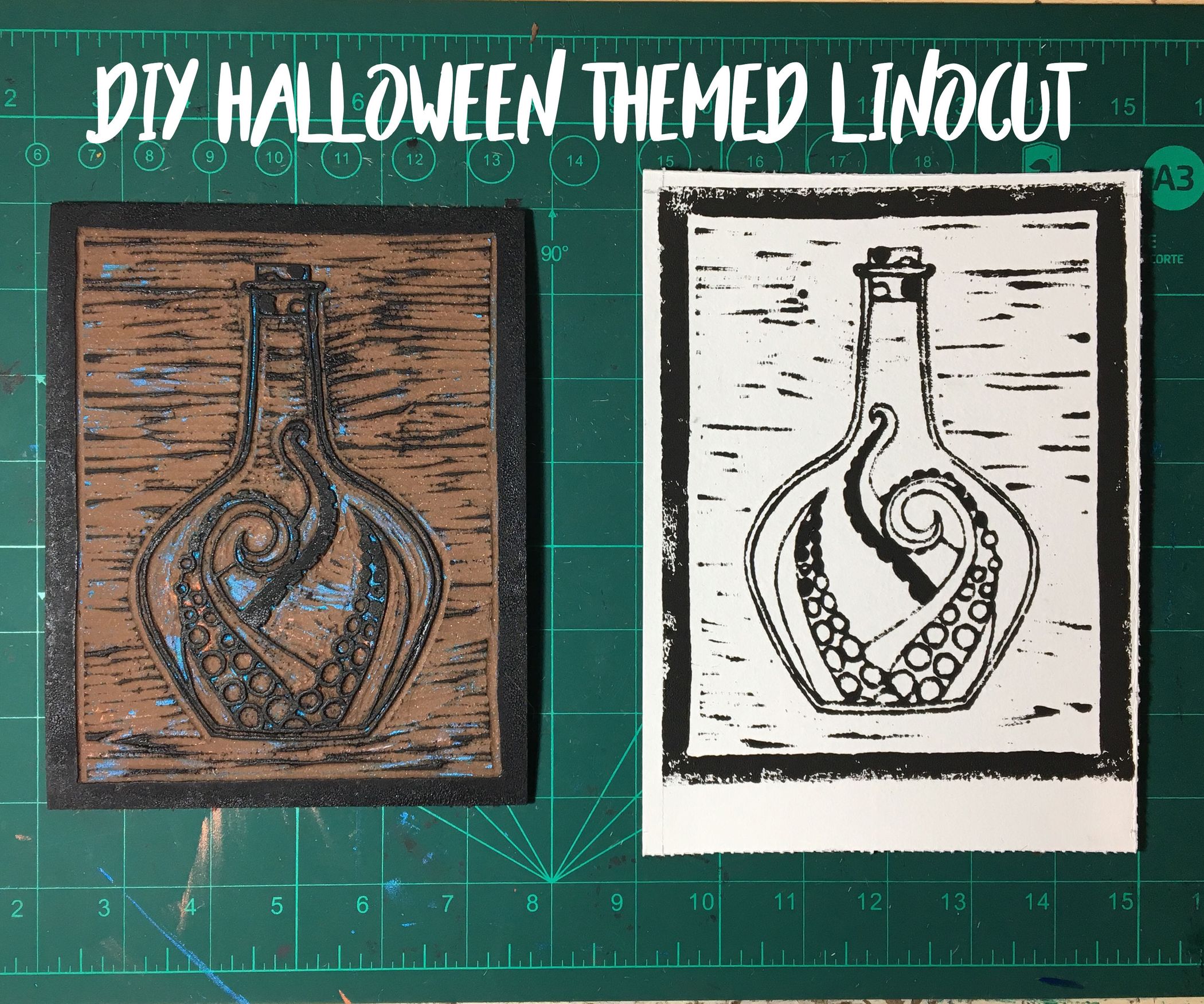 Halloween Themed Linocut : 5 Steps (with Pictures) - Instructables