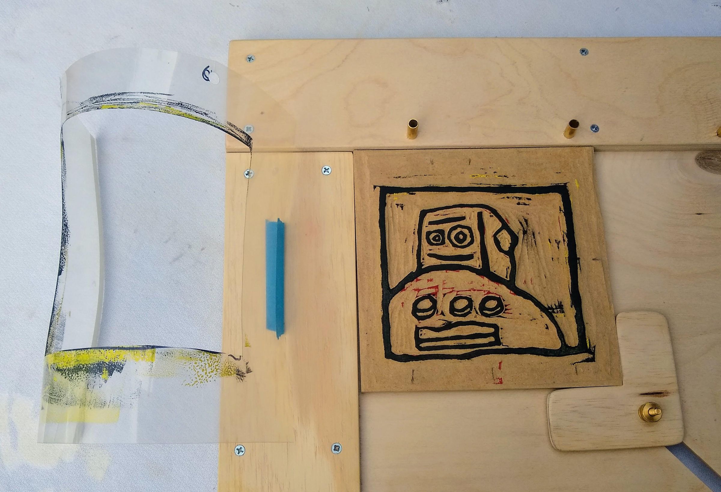 Woodcut & Linocut Printmaking Registration Jig : 10 Steps (with ...