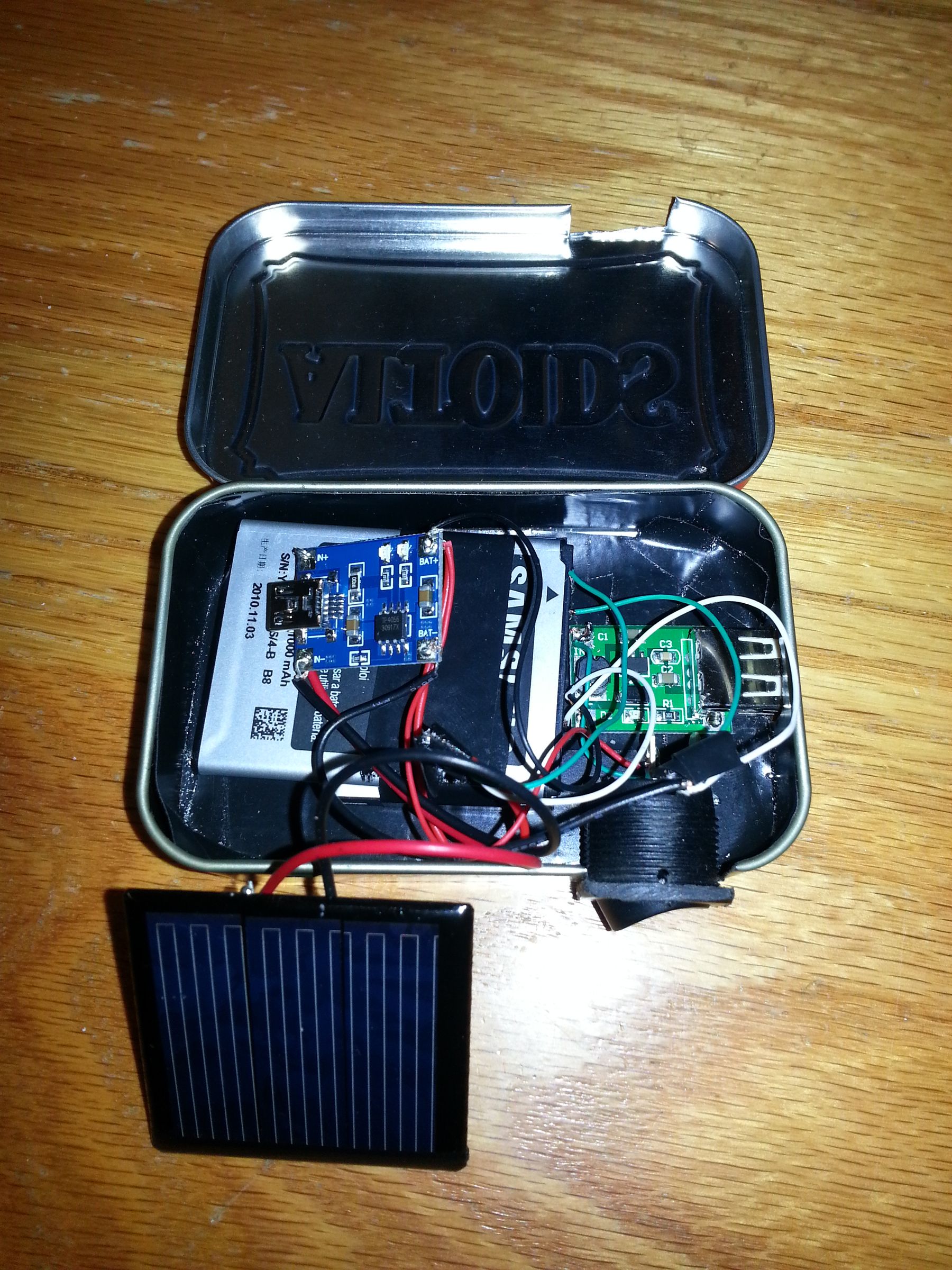 Lithium Battery Solar USB/ IPhone/ Arduino Charger : 12 Steps (with ...