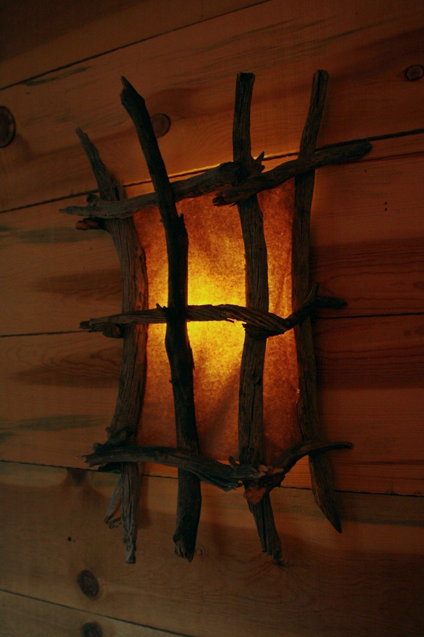 Rustic Wall Sconce From Natural Branches : 12 Steps (with Pictures ...