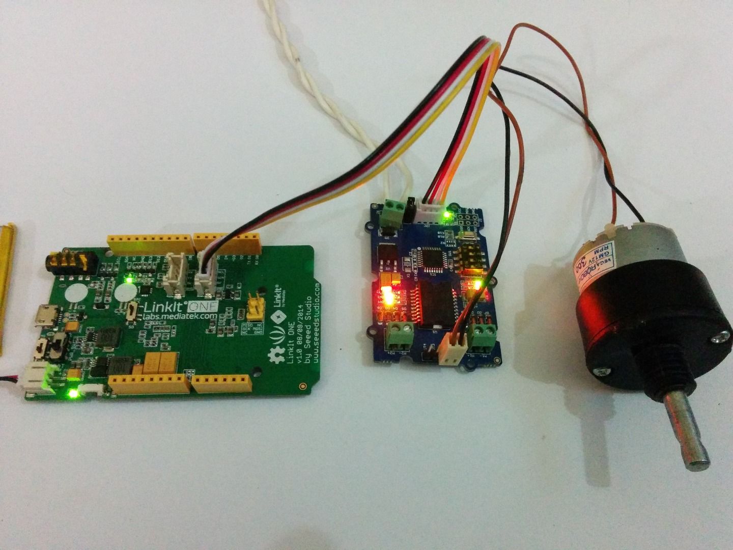 Getting Started With the LinkIt One - DC Motors : 4 Steps - Instructables