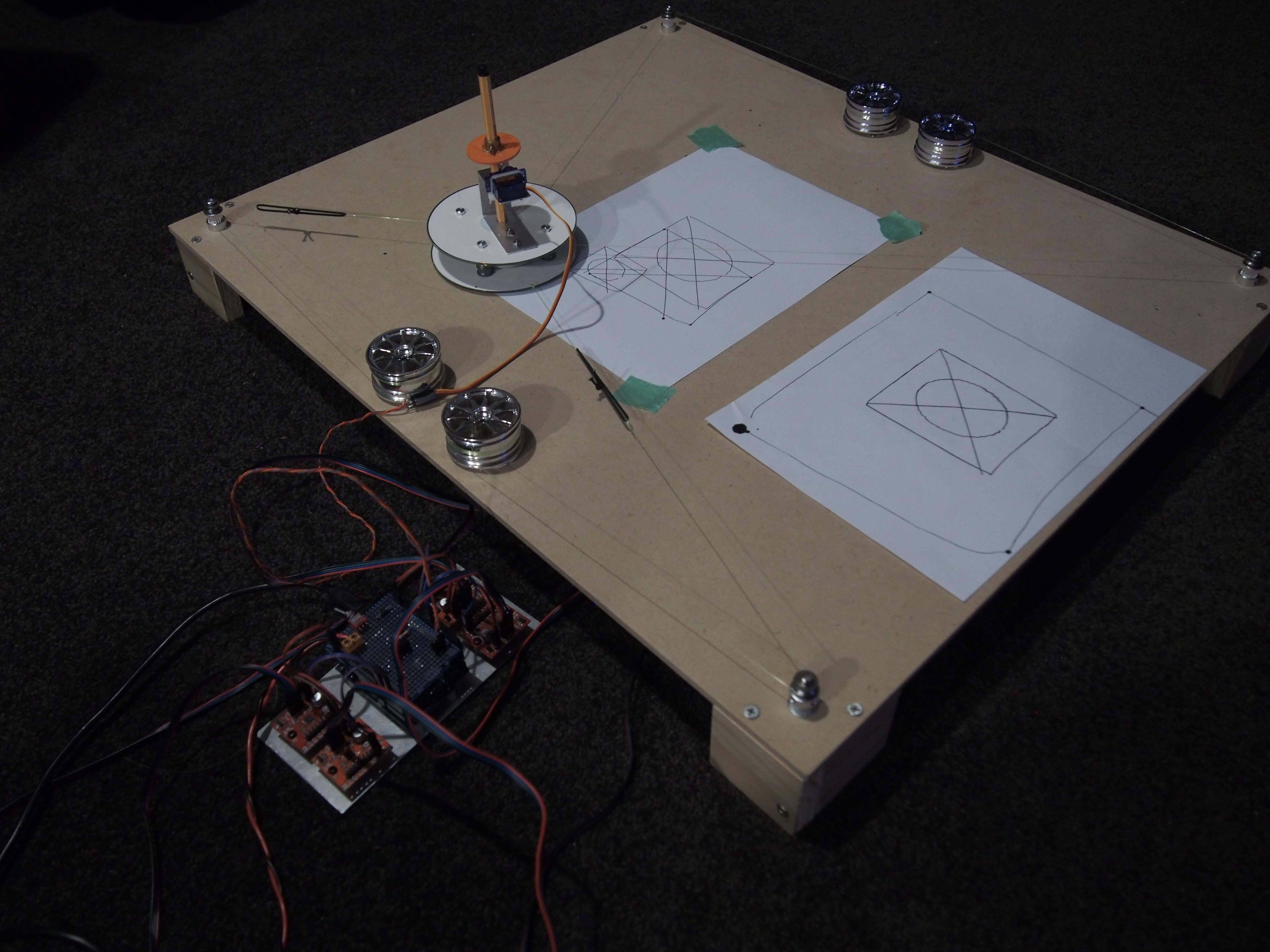 4-Wire Horizontal Plotter Design Notes : 7 Steps - Instructables