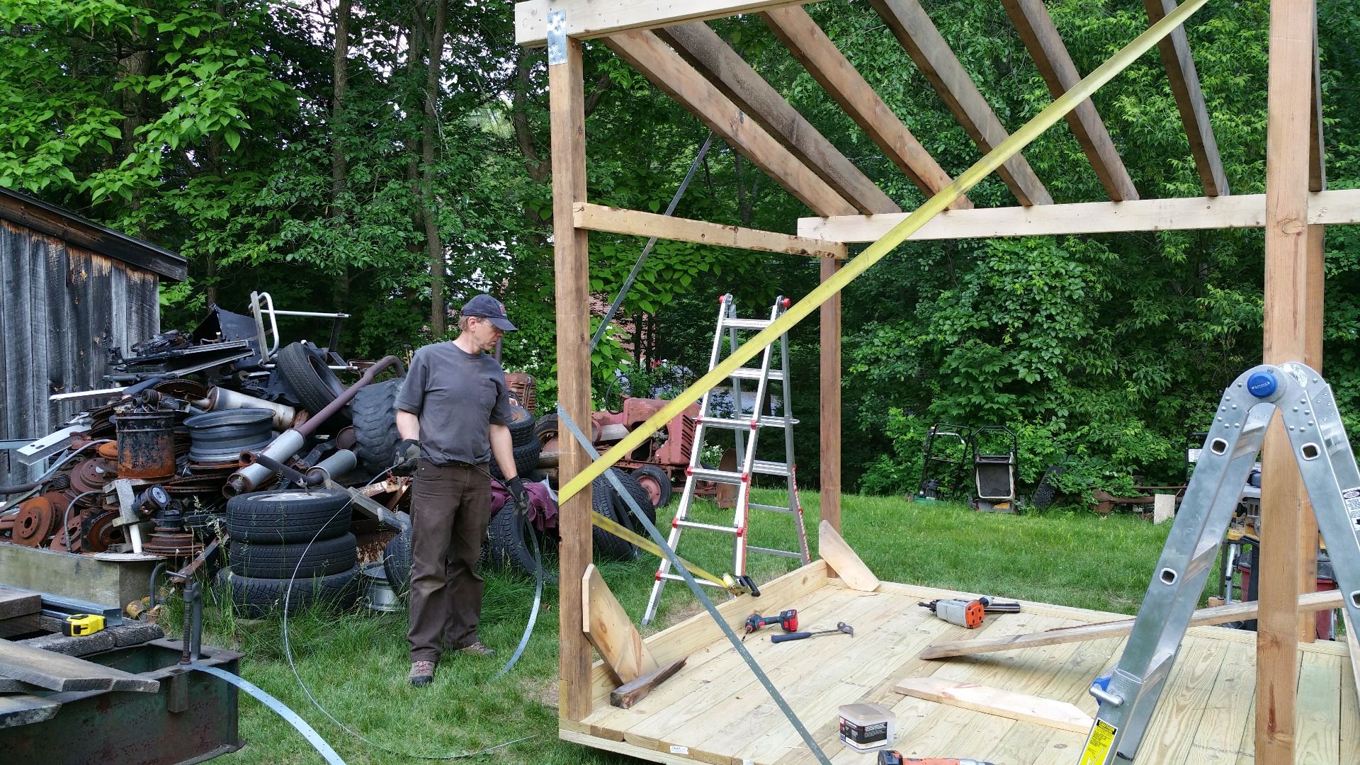 Build a Portable Rough-Sawn Shed : 15 Steps (with Pictures) - Instructables