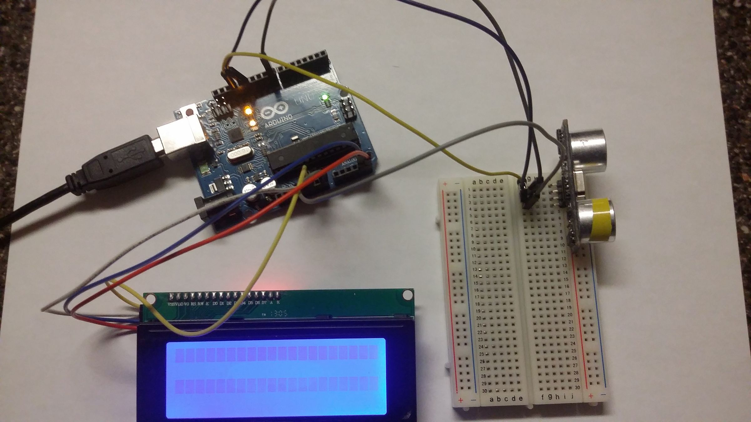 Connecting an LCD Screen and an Ultrasonic Distance Sensor to an ...