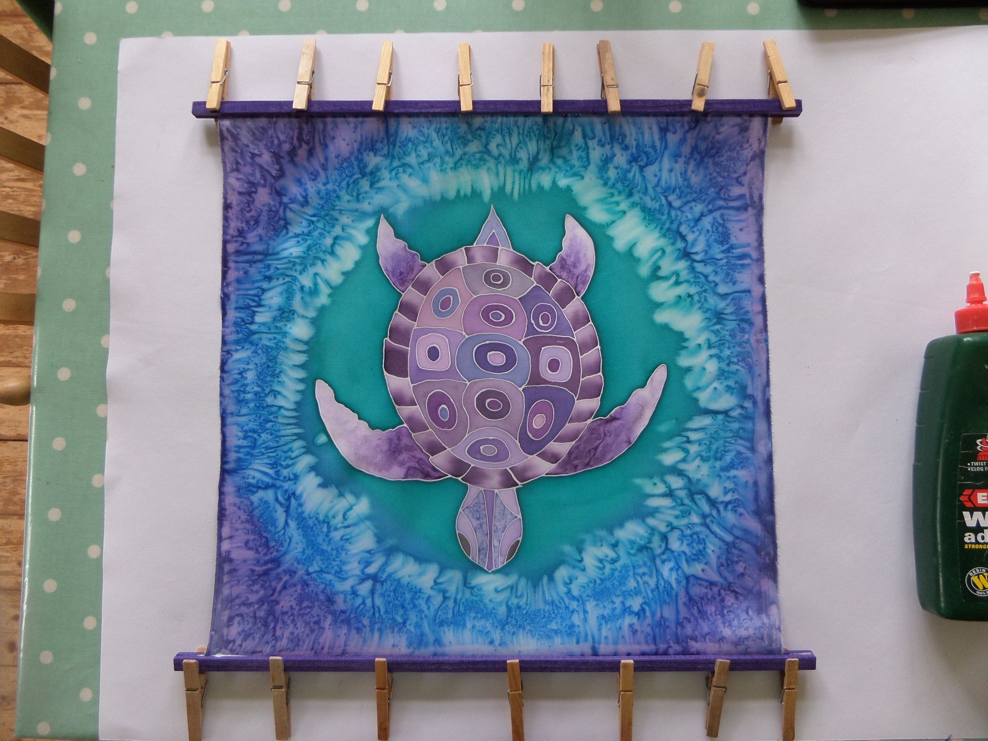 "Purple Turtle" Silk Painting : 14 Steps (with Pictures) - Instructables