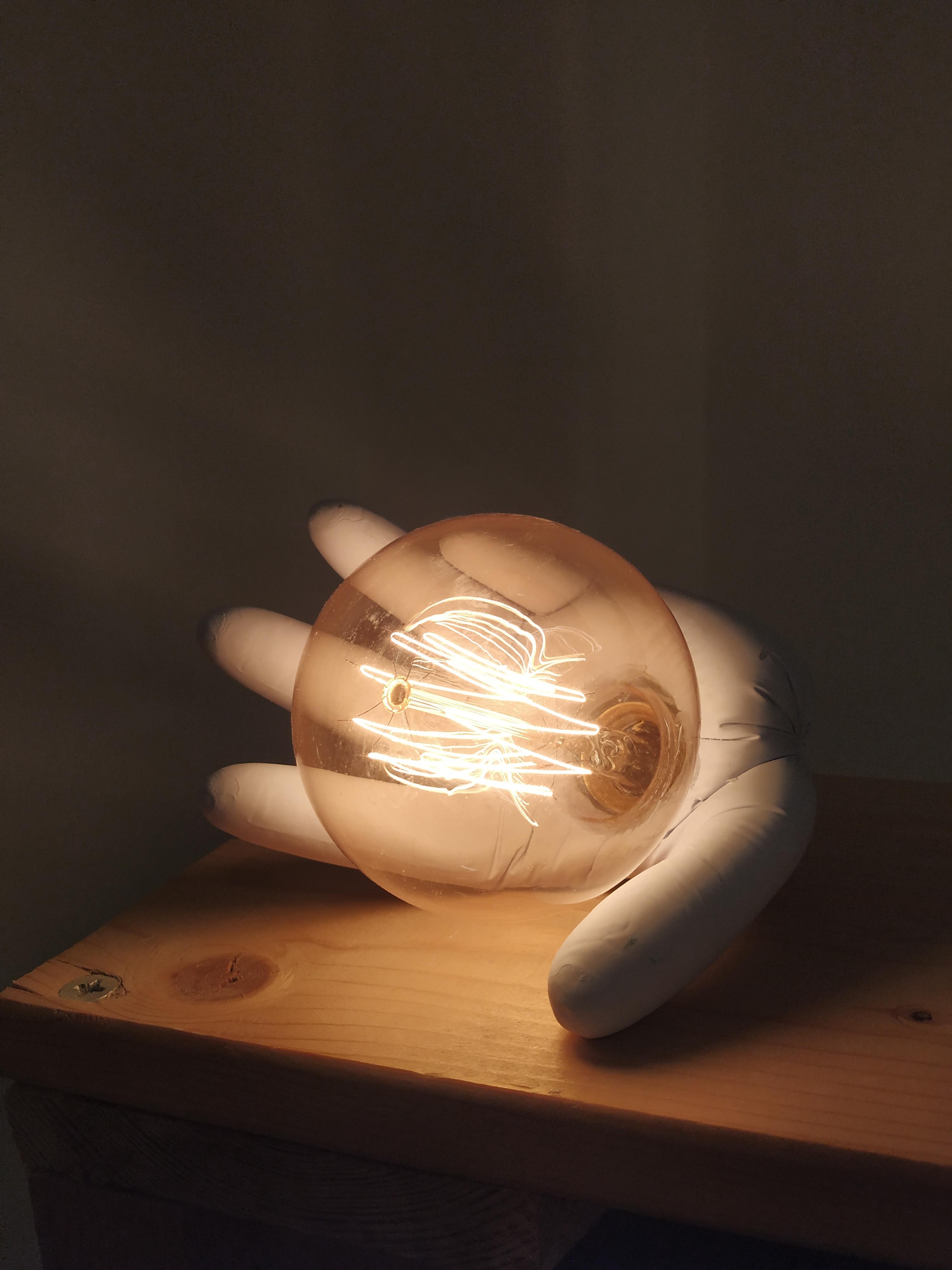 Blue Concrete Hand - Table Lamp : 5 Steps (with Pictures) - Instructables