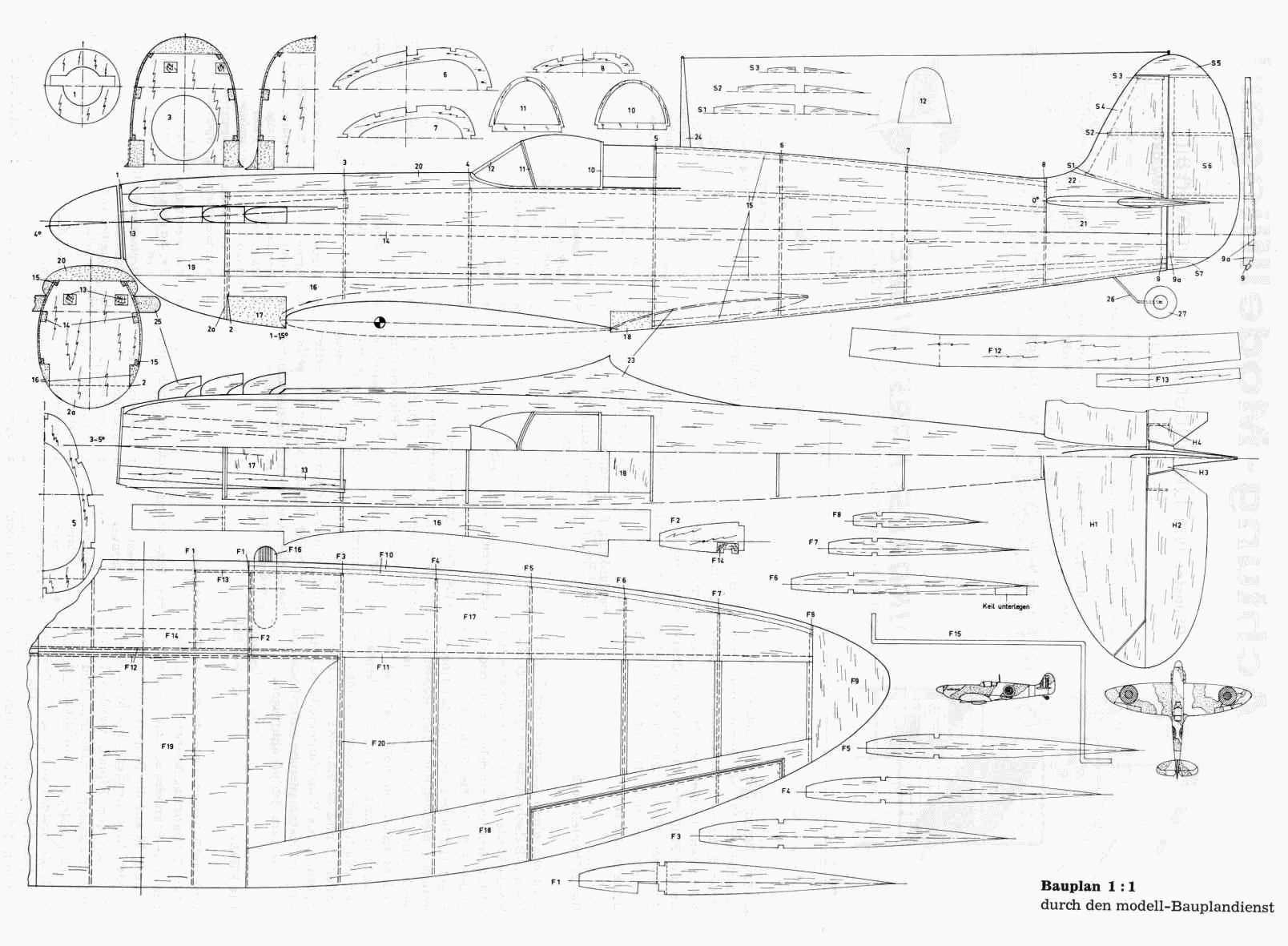 Balsa Wood Airplanes Blueprints