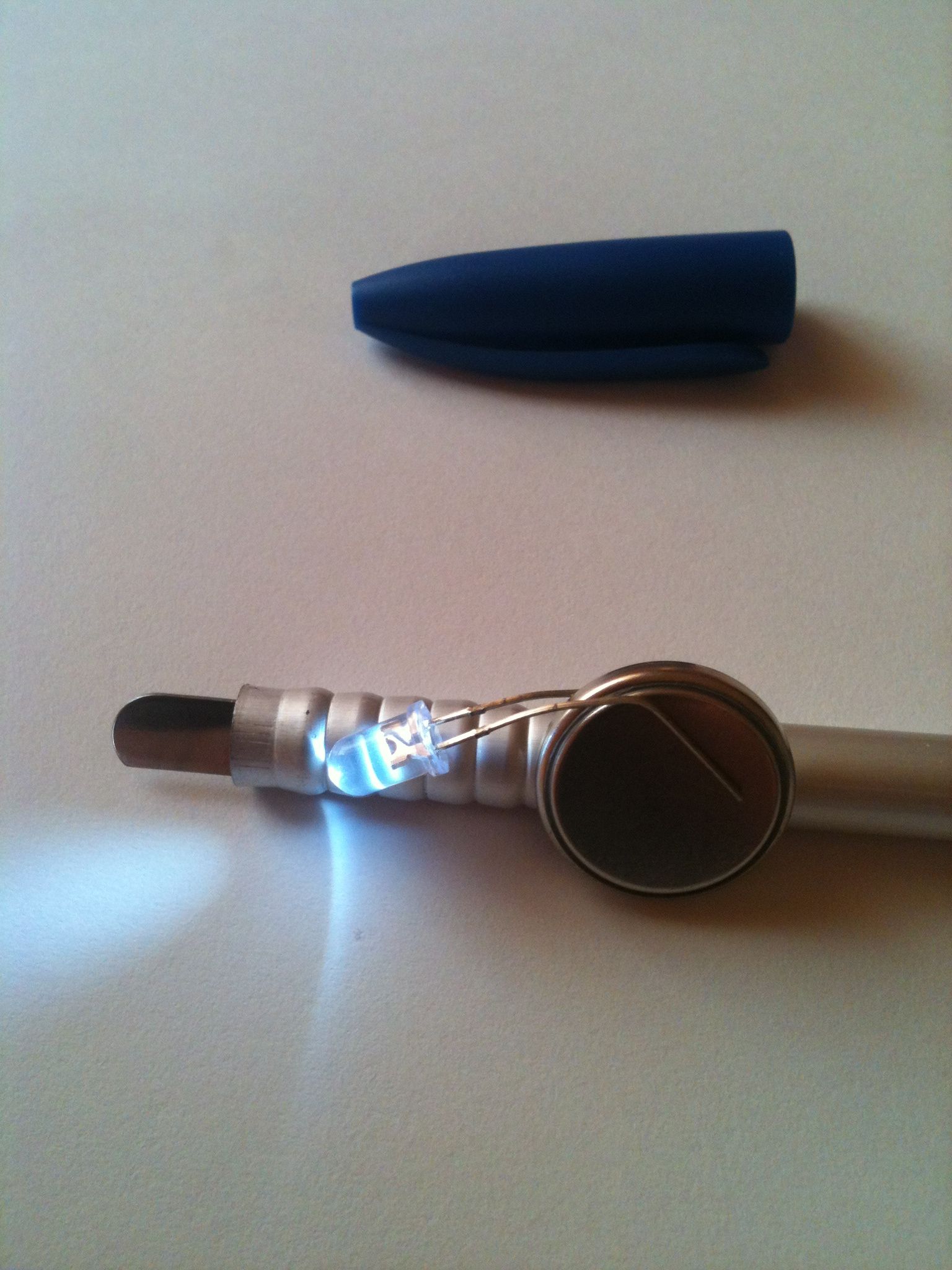 Pen Knife + Pen + Magnet +led Light Plugin (4 in 1) : 4 Steps ...