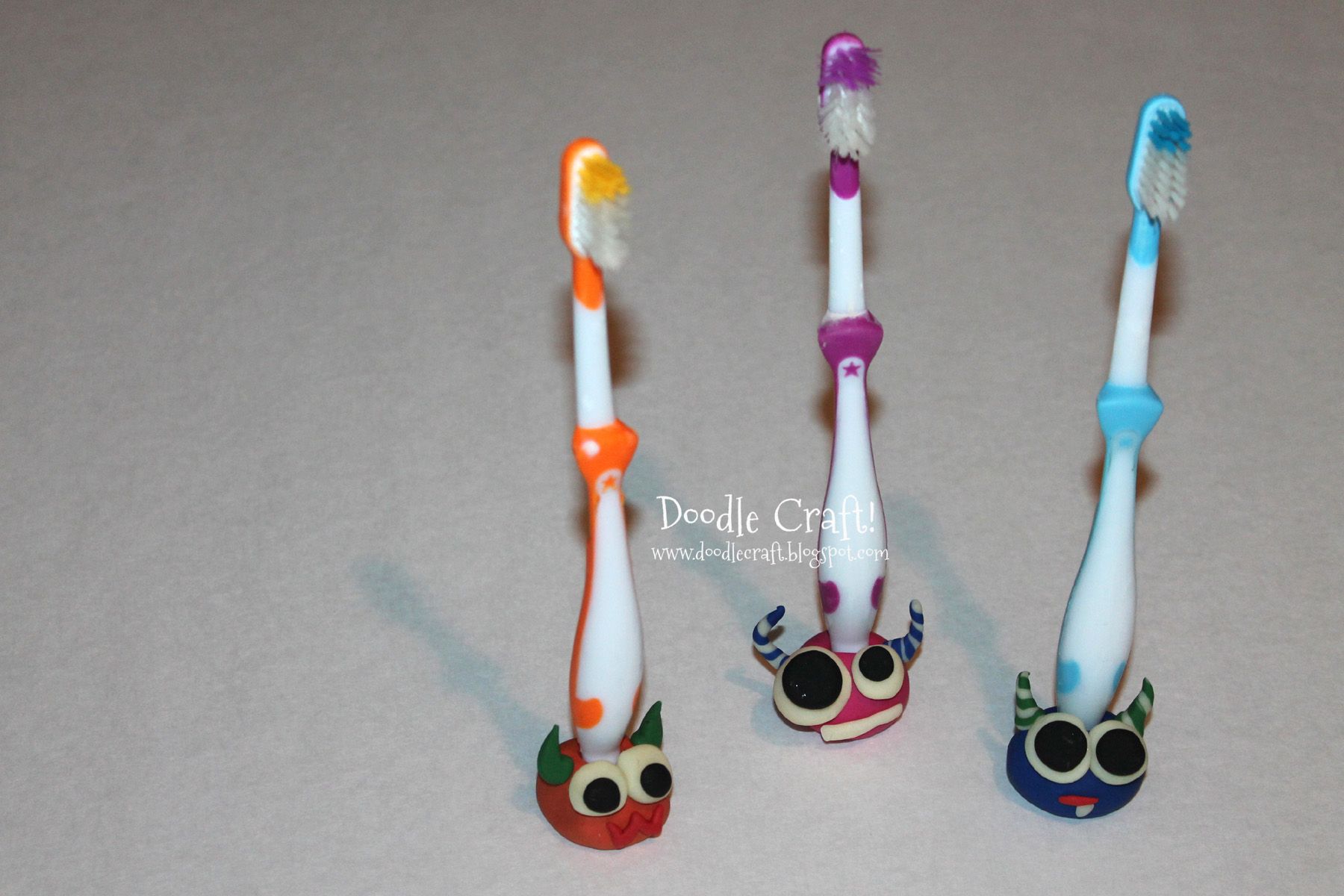 Glow in the Dark Monster Toothbrush Holder Buddies! : 3 Steps (with ...