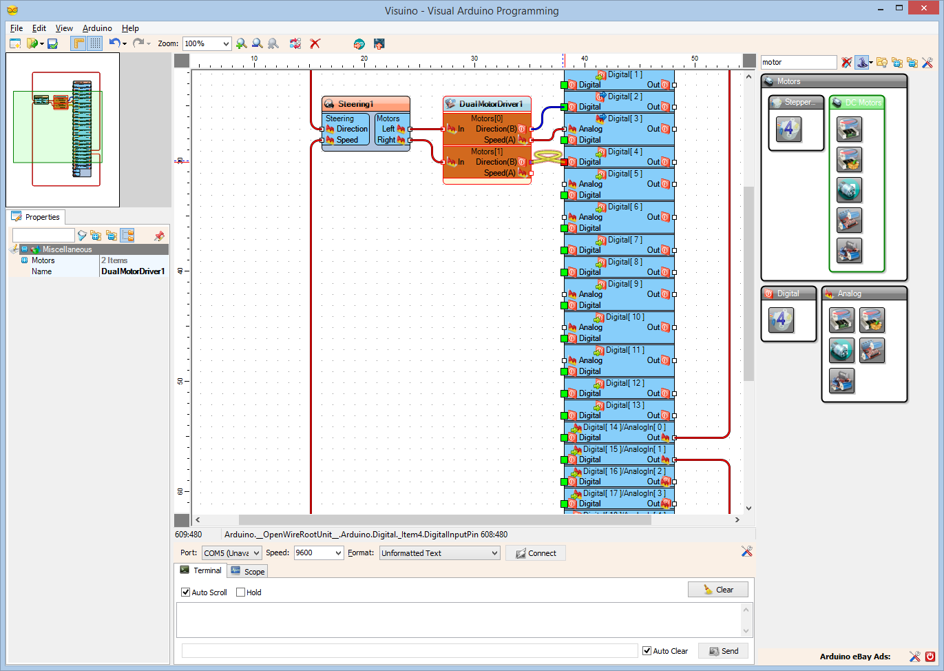 Arduino Uno and Visuino: Control Smart Car Robot With Joystick and ...