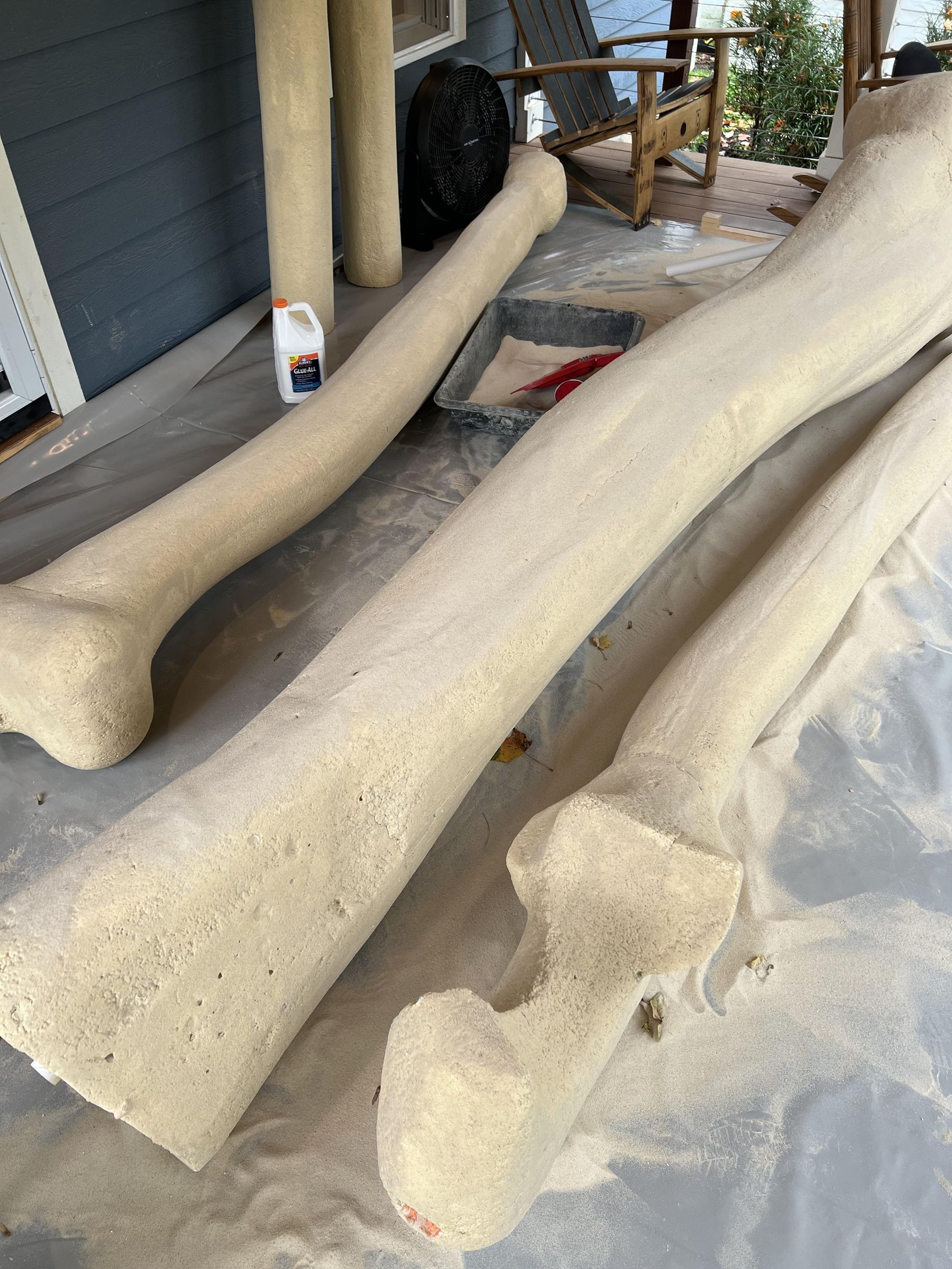 Over Sized Skeleton Breaking Out of My Home : 11 Steps (with Pictures ...