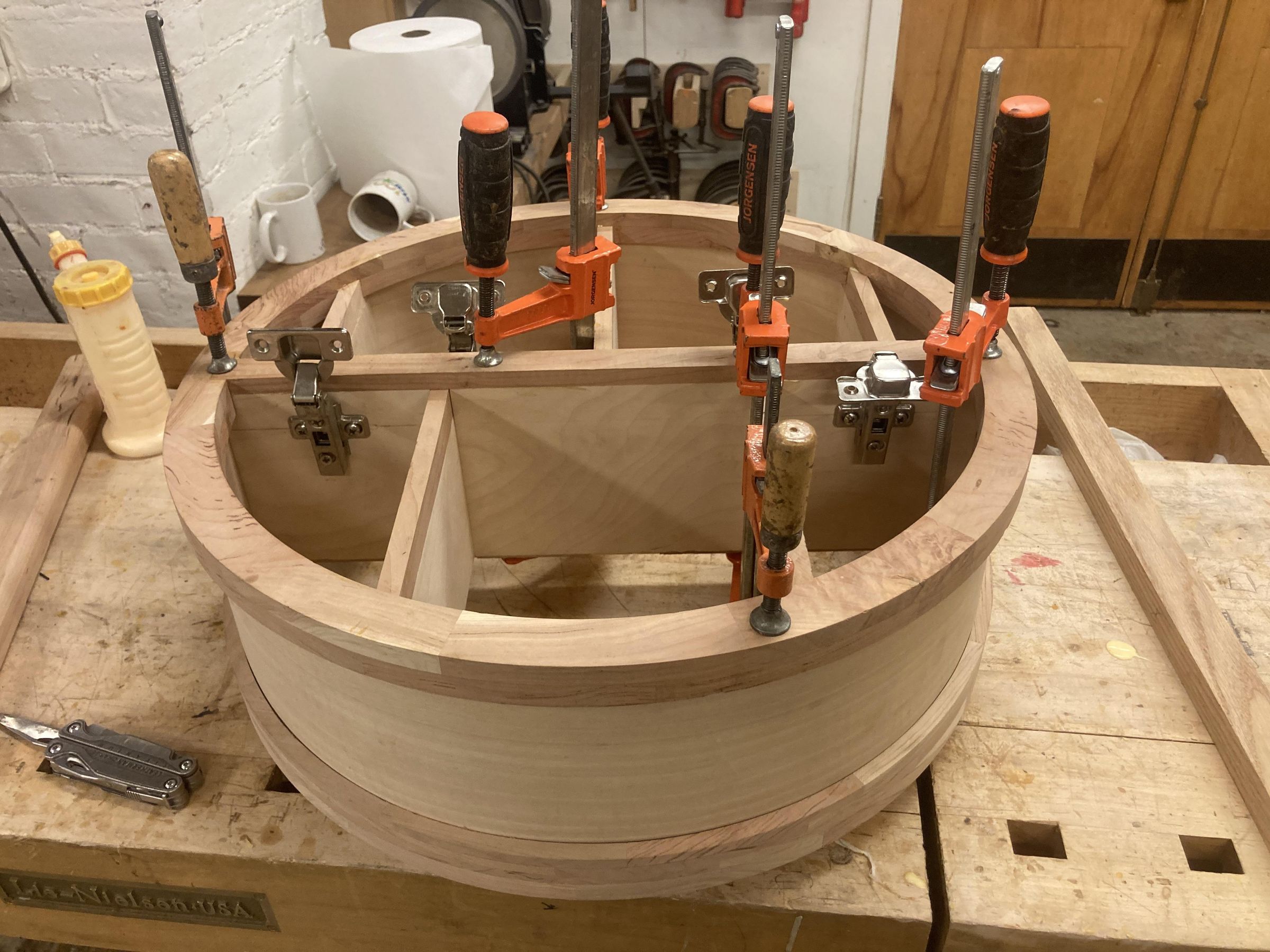 Round Cabinet With Burl Doors : 10 Steps (with Pictures) - Instructables