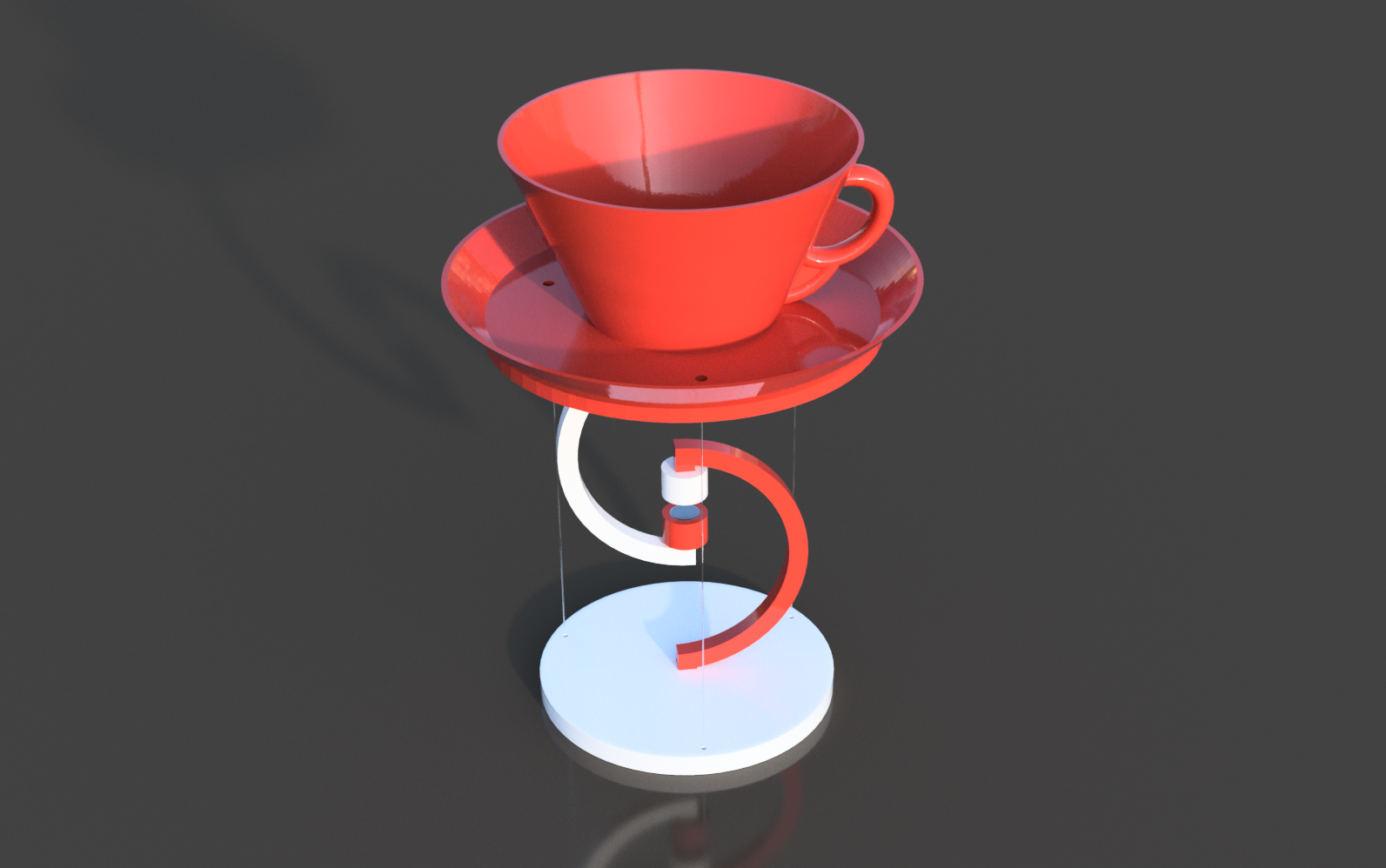 Floating Tea Cup - Magnetic Tensegrity - 3D Printed : 10 Steps (with ...